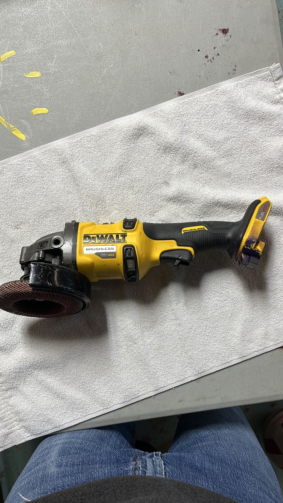 DEWALT FLEXVOLT 60V MAX* Angle Grinder with Kickback Brake, Tool Only ...
