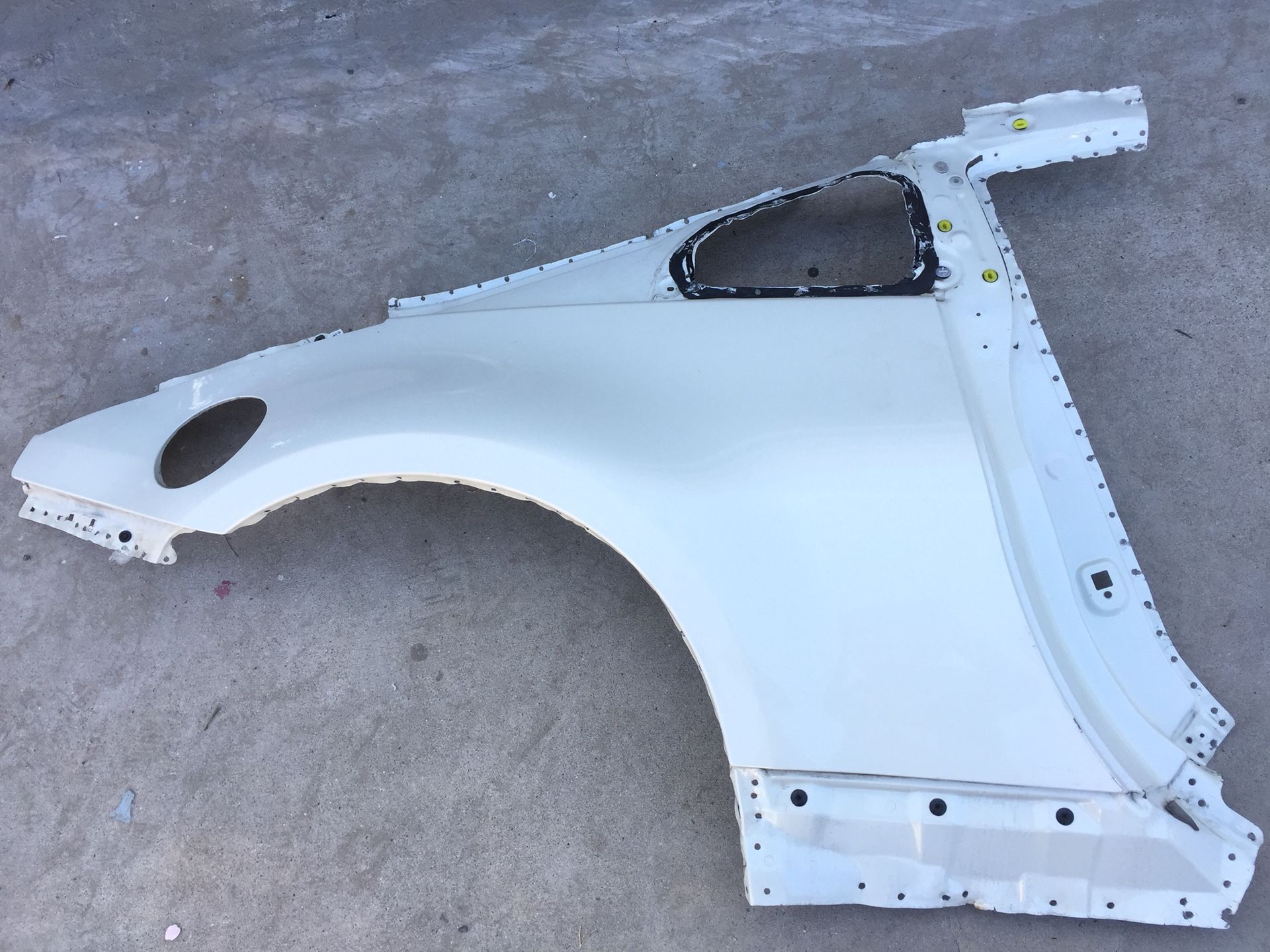 03-08 NISSAN 350z RIGHT PASSENGER REAR QUARTER PANEL OEM WHITE QX1 for ...