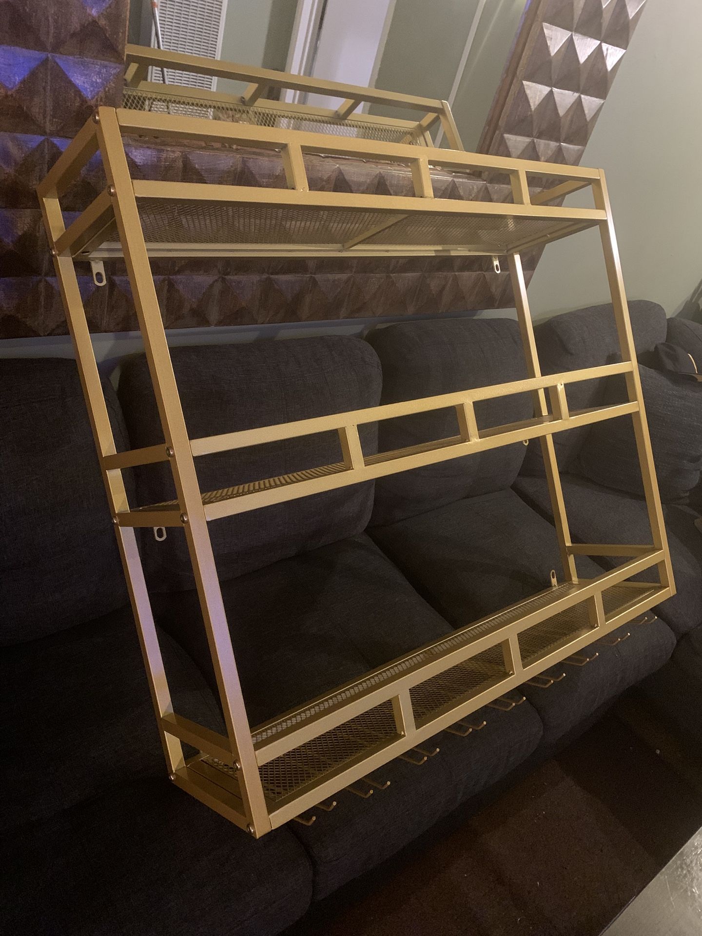 Metal Wall Mounted Wine/Liquor Rack for Sale in Long Beach, CA - OfferUp