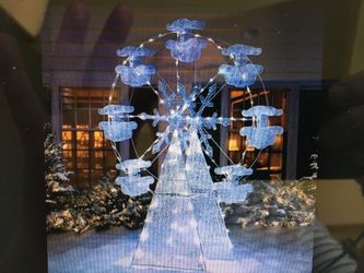 Gemmy Outdoor Christmas Ferris Wheel 7' Gemmy Animated Christmas