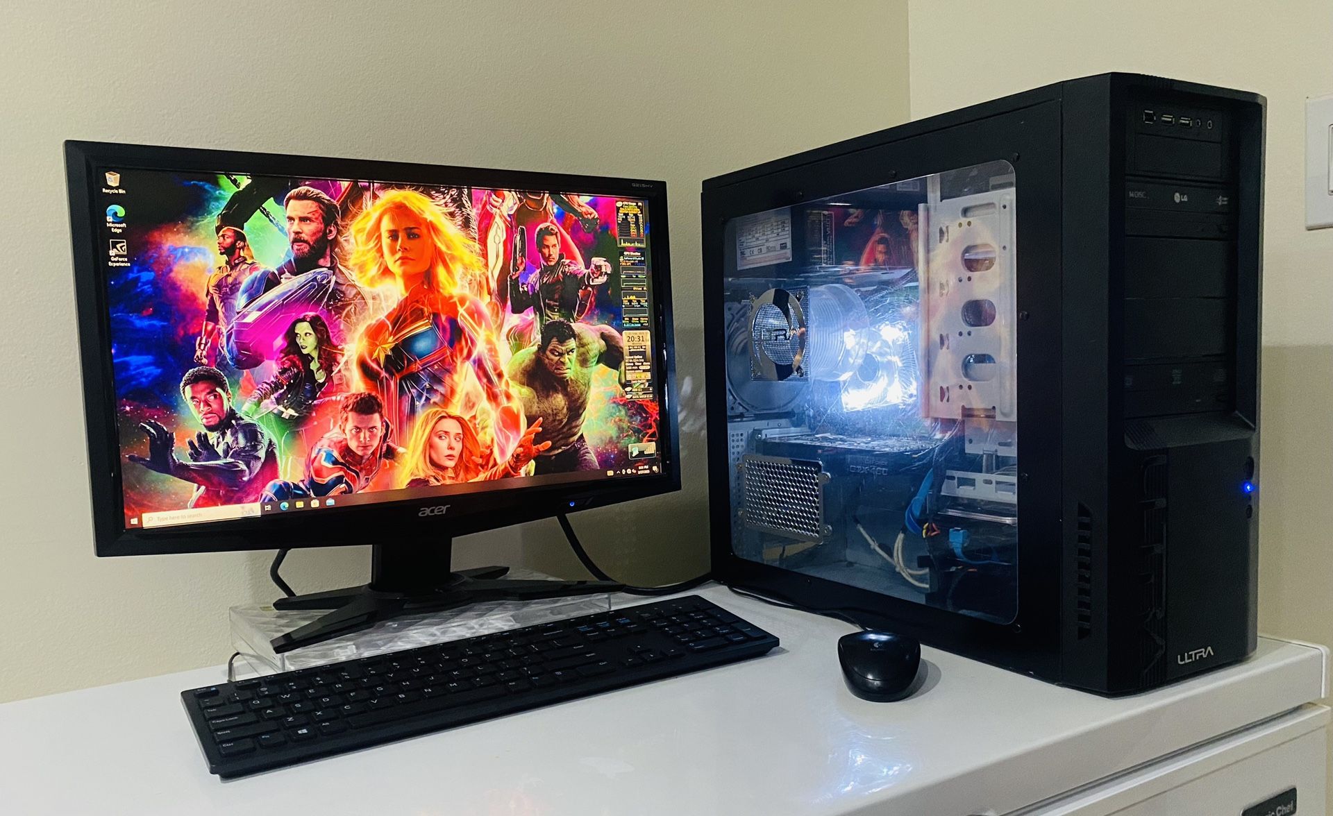 HP Starter Gaming PC 4 Core I5 @3,2 GHz. GPU GTX460SE. 128GB SSD /500G ...