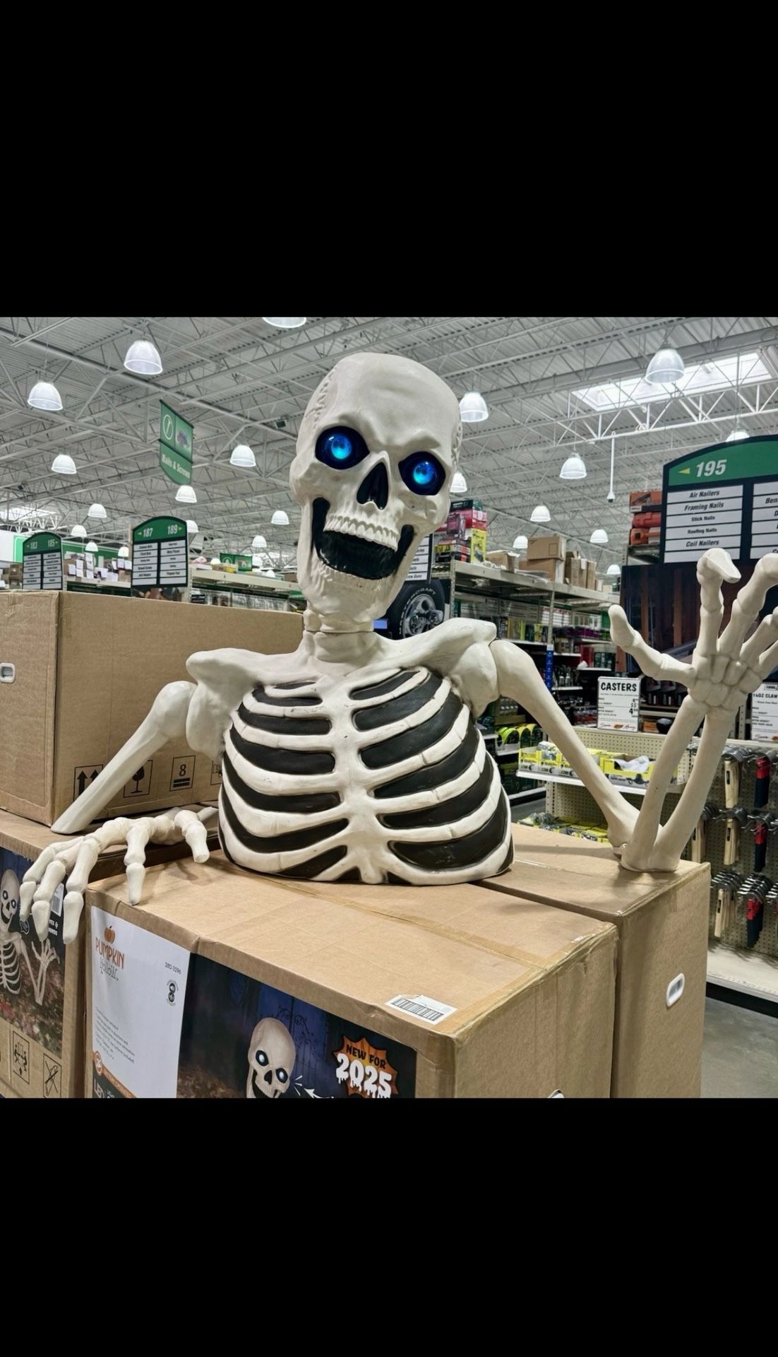 Giant 7'5" LED Ground-Breaking Skeleton for Sale in Bedford Park, IL ...