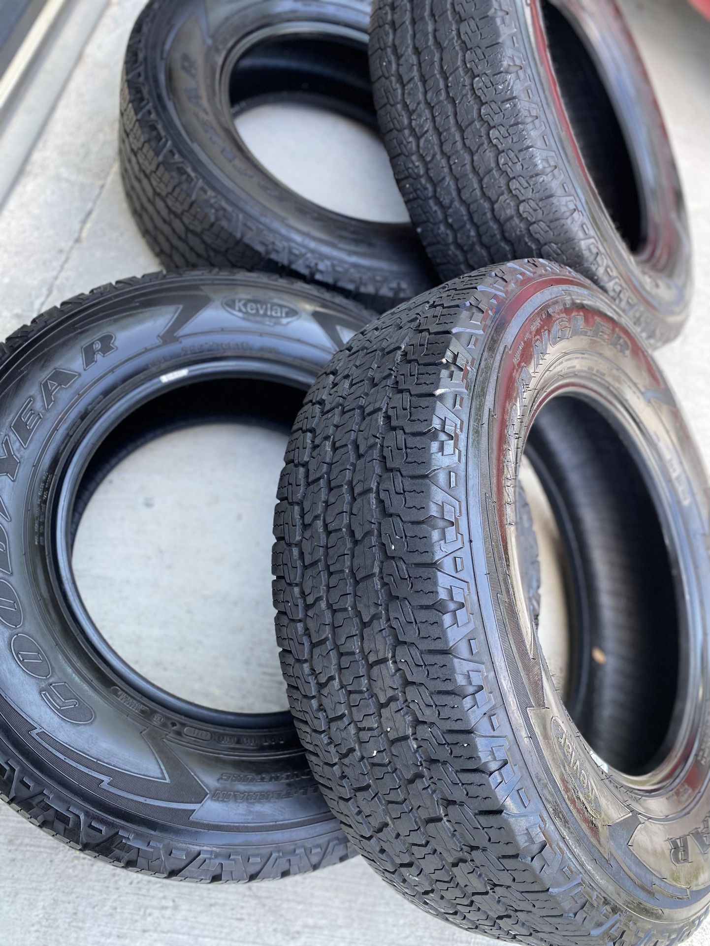 Goodyear Wrangler All Terrain Tires 18 Inch for Sale in Houston, TX ...