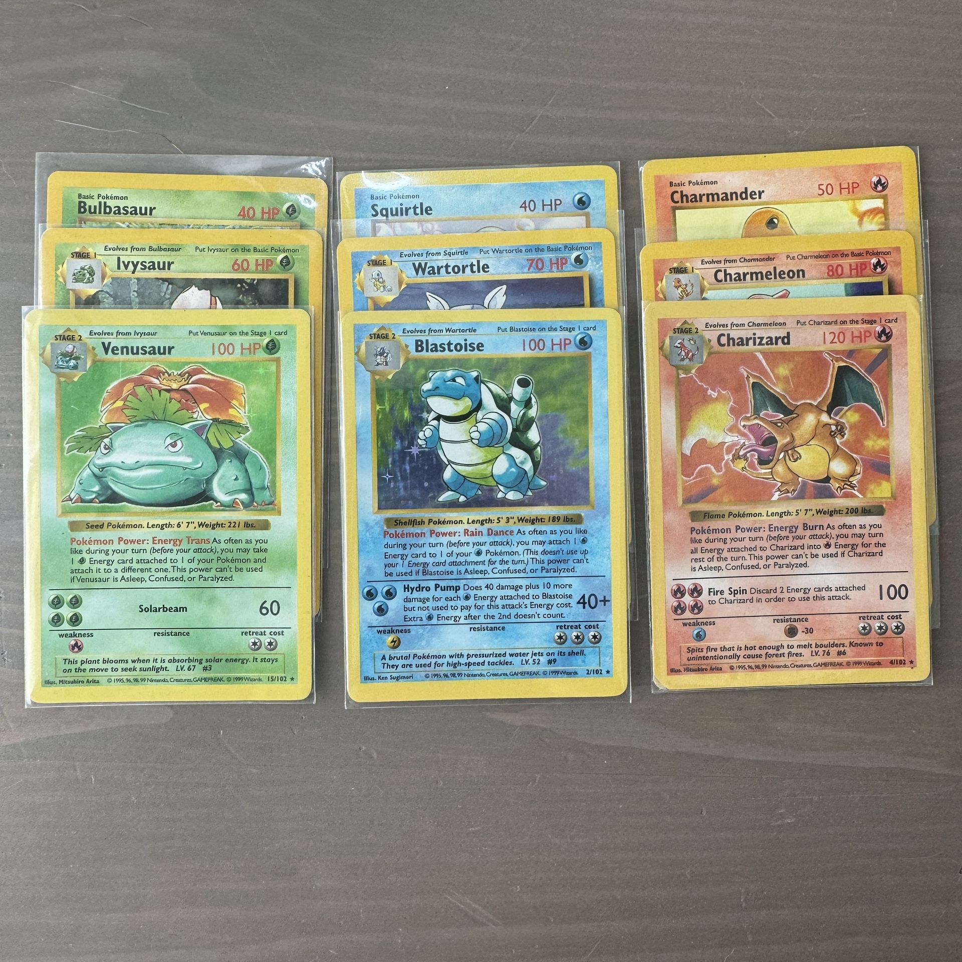 Shadowless Pokemon Cards | Charizard, Blastoise, Venasaur for Sale in ...