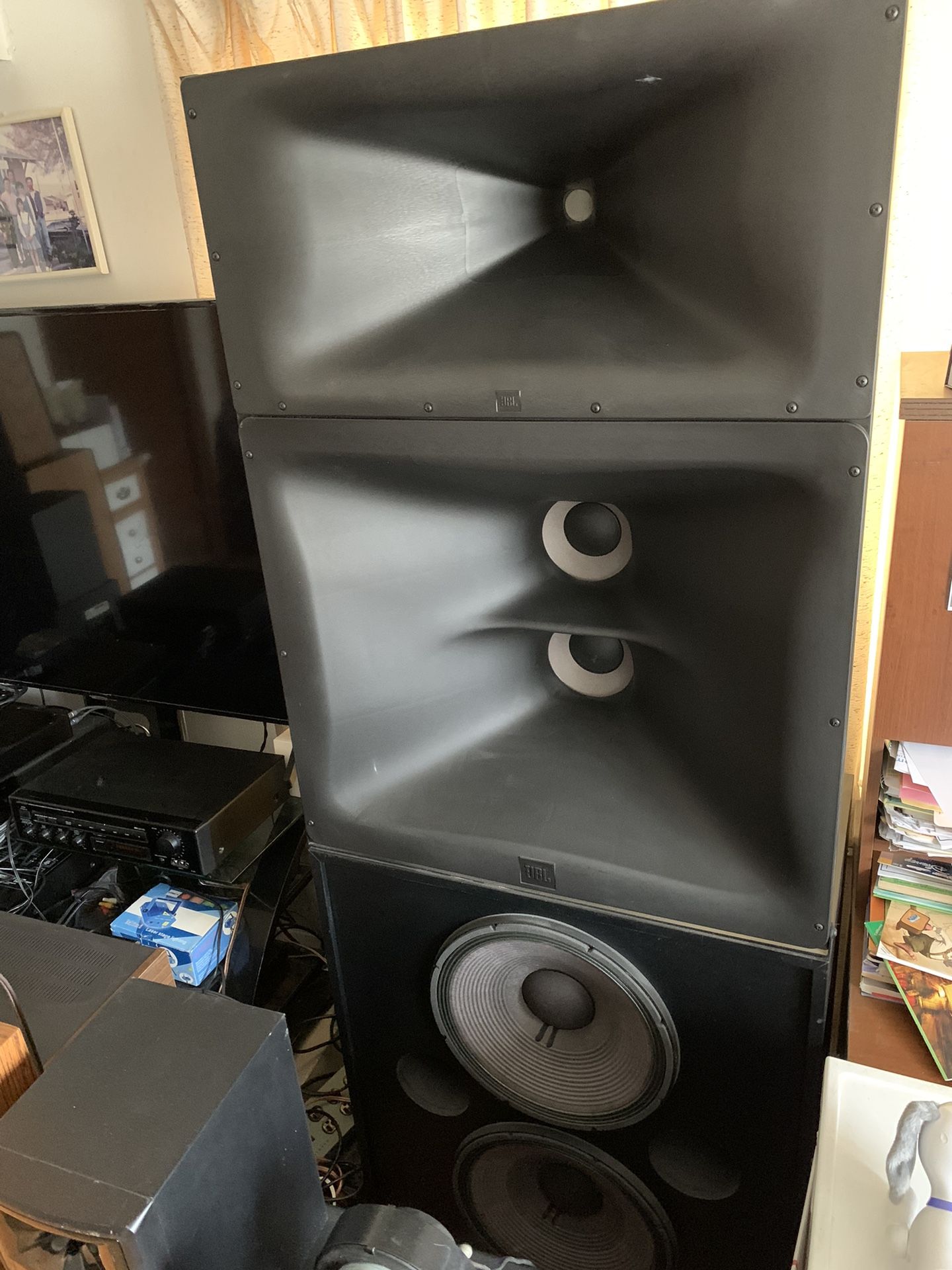 Pair Of JBL 3732T Theather 3-way Screen Array Speakers Cinema Hi-fi ...