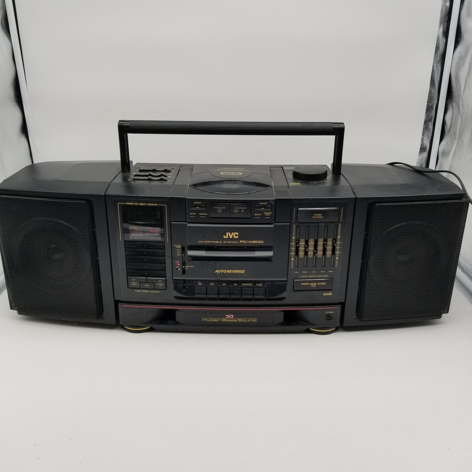 Vintage JVC PX-200 1989 Boombox Radio CD Cassette for Sale in ...