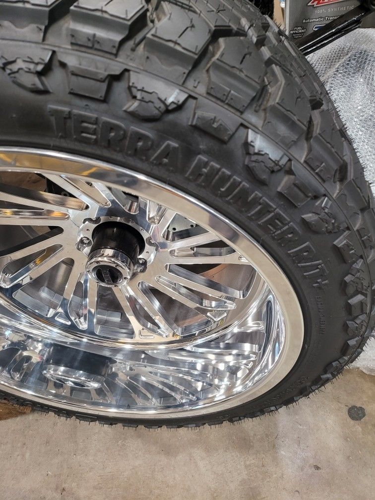 24x14 billet wheels 6x5.5 on 35x14.50R24 tires (K5 IS NOT FORSALE) for ...