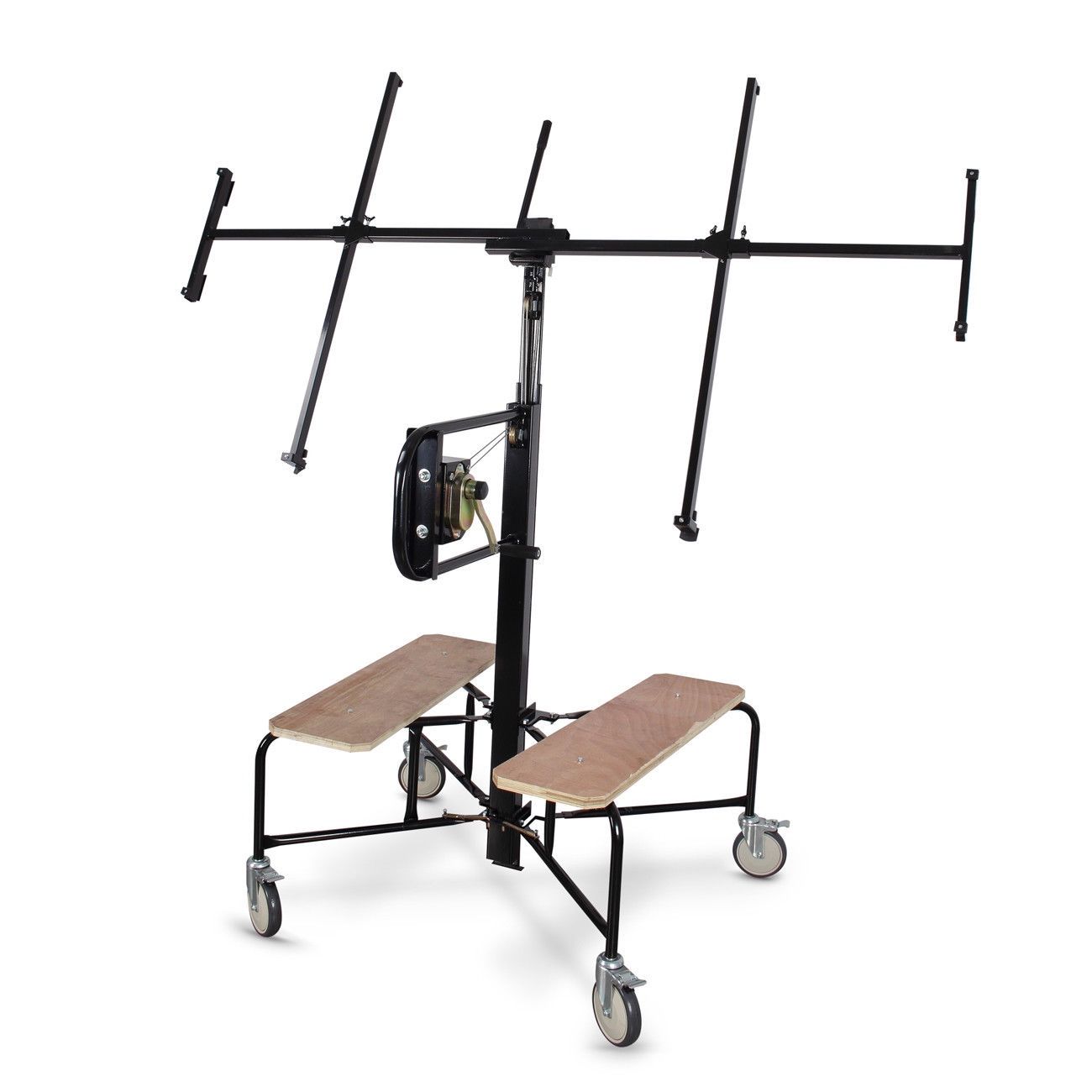 150-Lb. Capacity Drywall and Panel Hoist 11ft. Lift w/ 360 Wood Panel ...