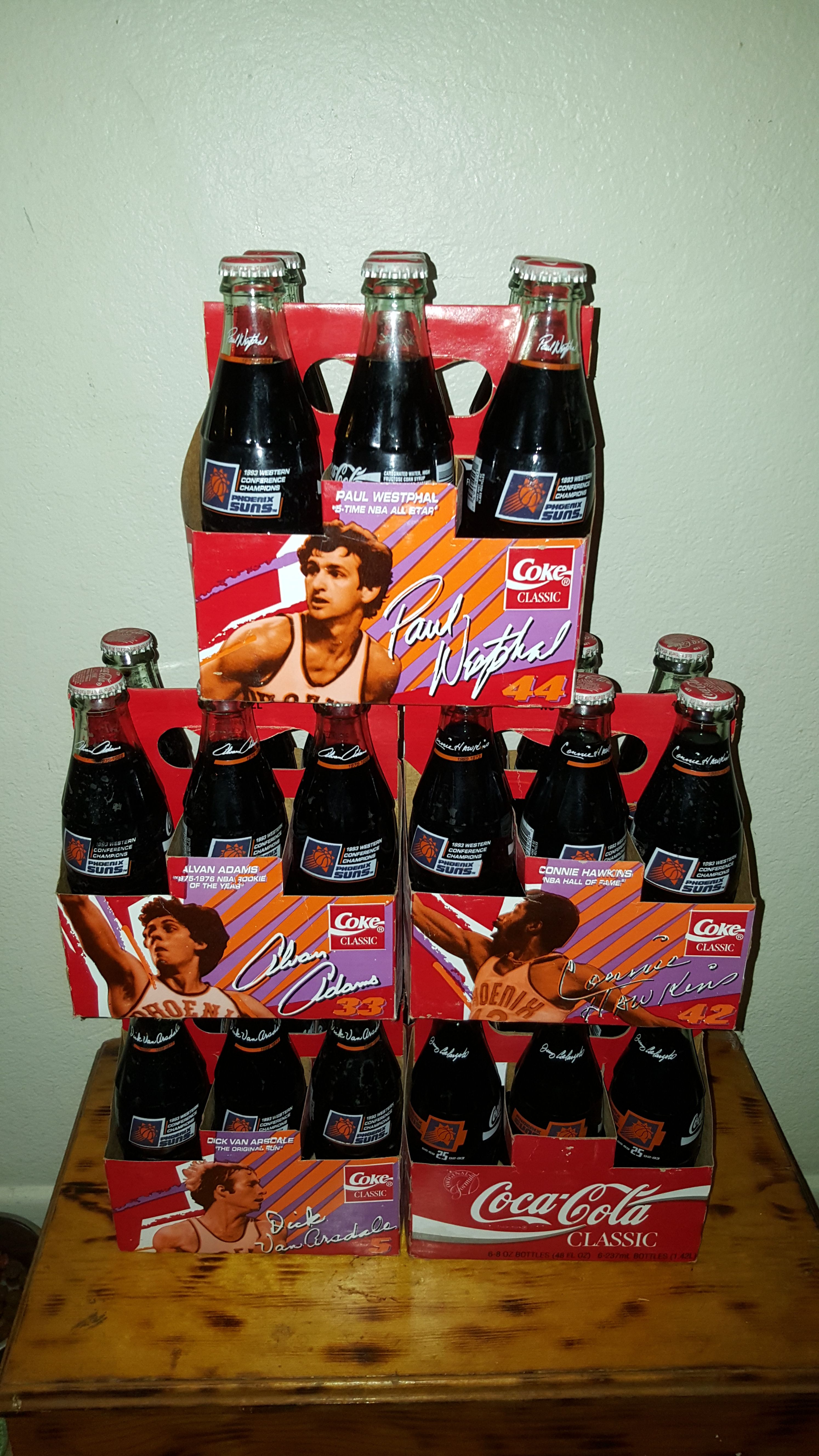 1993 WESTERN CONFERENCE CHAMPIONS PHOENIX SUNS 8 OZ COCA COLA COKE ...