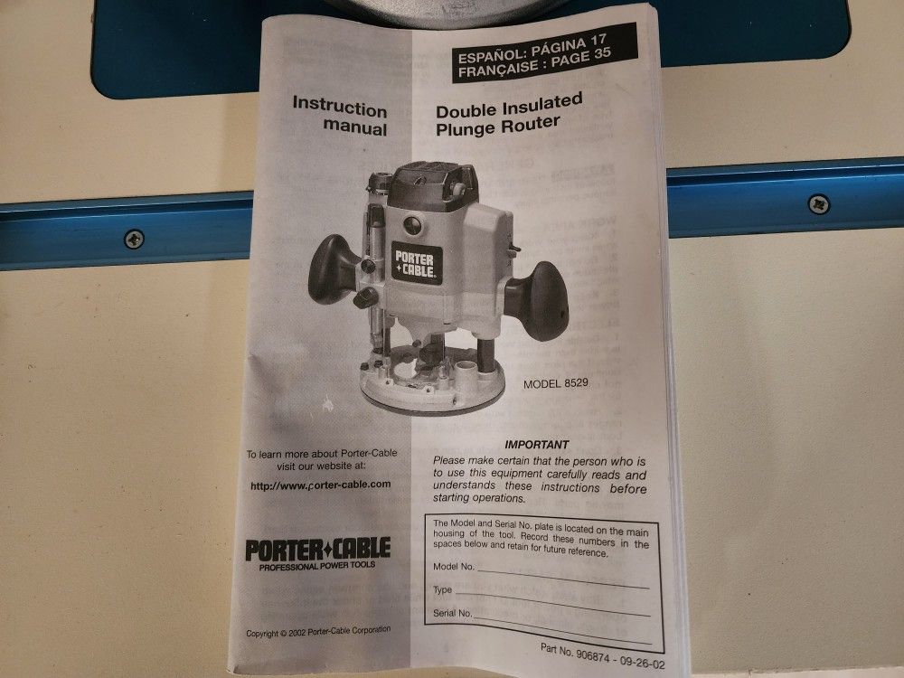 Router, Porter-Cable Plunge, Model 8529 for Sale in Temecula, CA - OfferUp