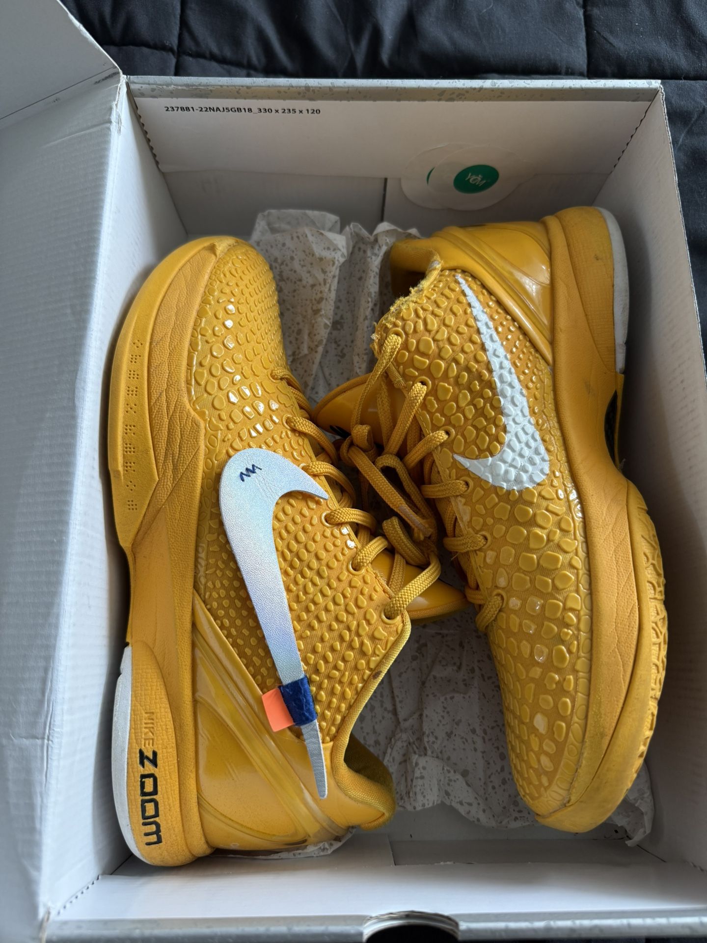 Yellow Nike Kobe 5 Protro trainers for Sale in Riverview, FL - OfferUp