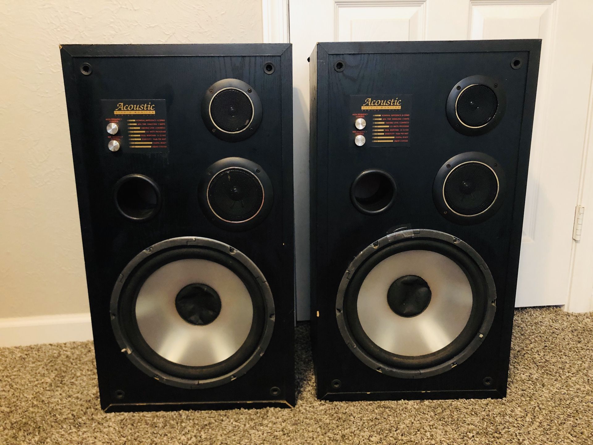 A pair of Acoustic Studio Monitor speakers - series:3311 for Sale in ...