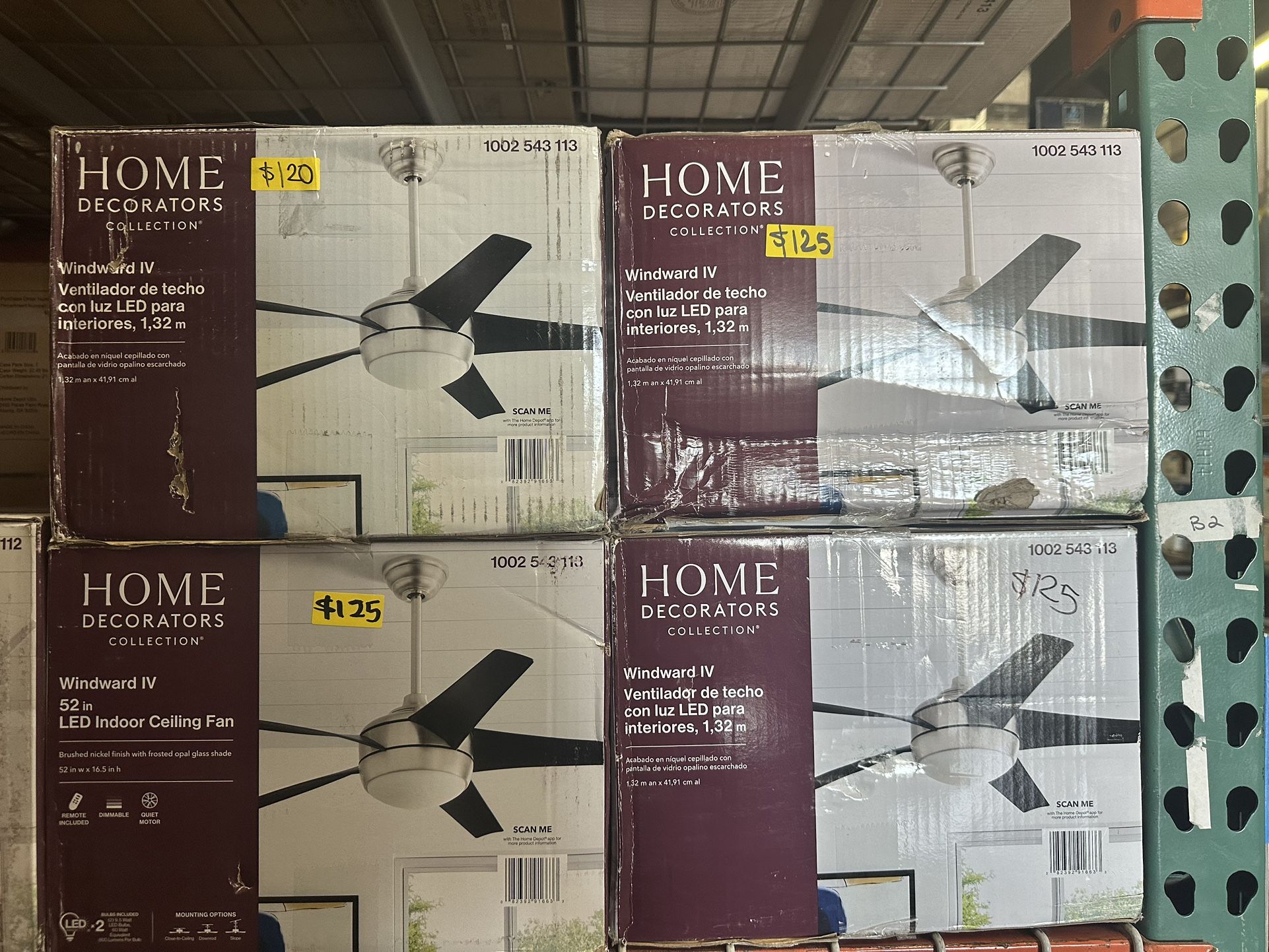 Home Decorators Collection Windward Iv 52 In Indoor Led Brushed Nickel