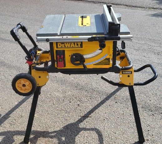 DeWalt 15 Amp Corded 10 in. Job Site Table Saw with Rolling Stand (DWE7491RS) for Sale in ...
