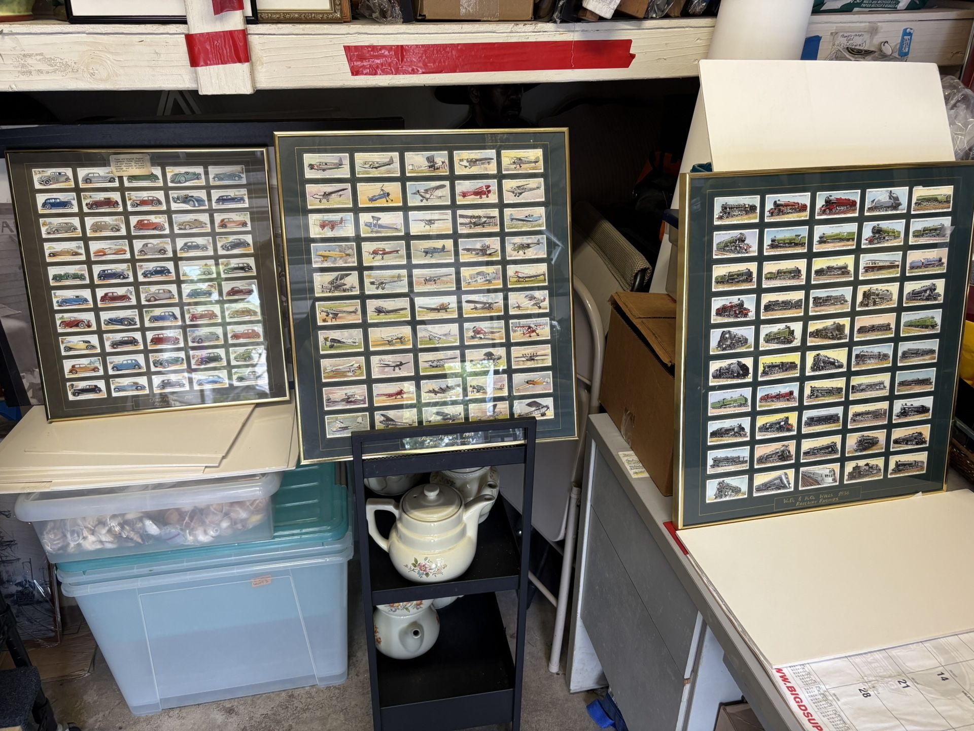 ( 3 ) BEAUTIFUL FRAMED COLLECTORS ( VINTAGE ENGLISH CIG -CARDS ) AERO ...