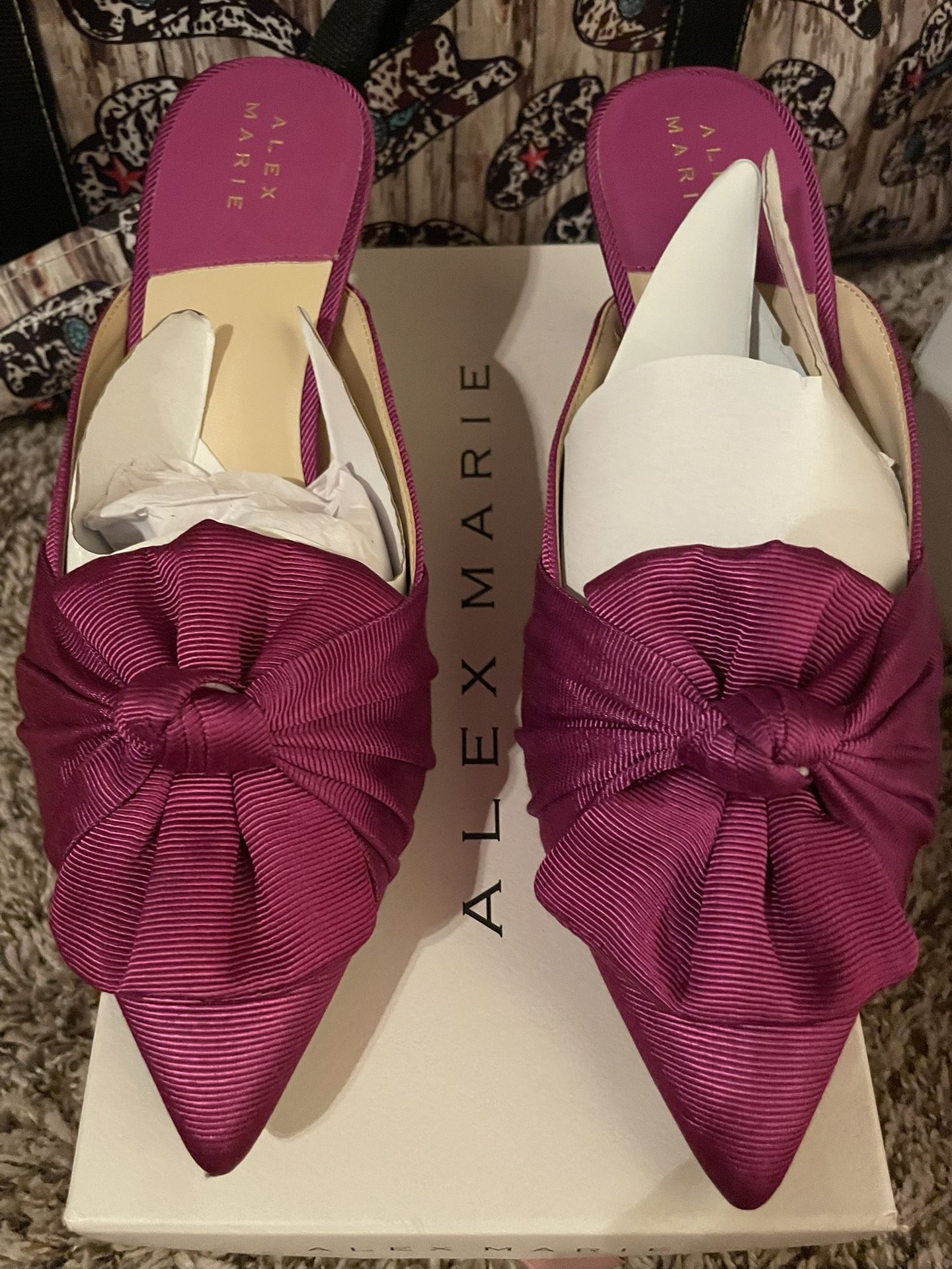 Alex Marie AUDRENE Point Toe Bow Mules for Sale in San Antonio, TX ...