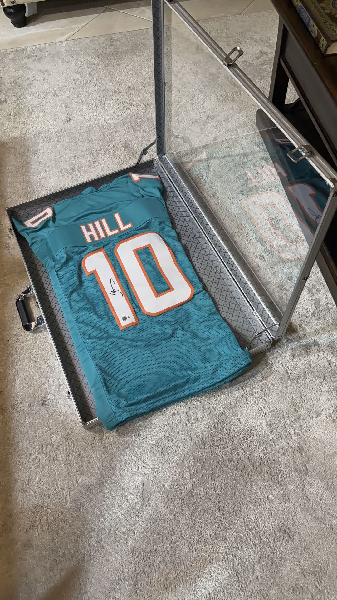Tyreek Hill Autographed Signed Jersey NFL Miami Dolphins Professional ...