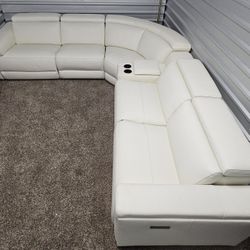 White leather sectional costco store