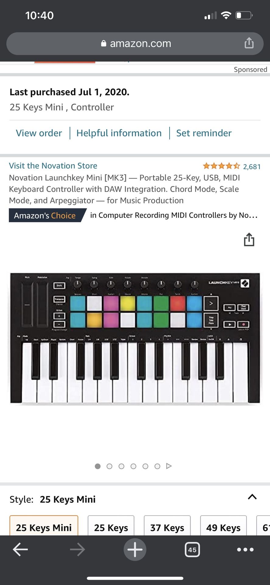 Novation Launchkey Mini