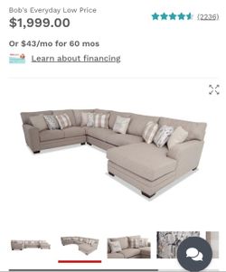 Cottage chic 4 piece sectional store