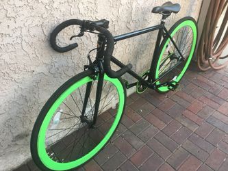 Fixie Bikes Black And Green