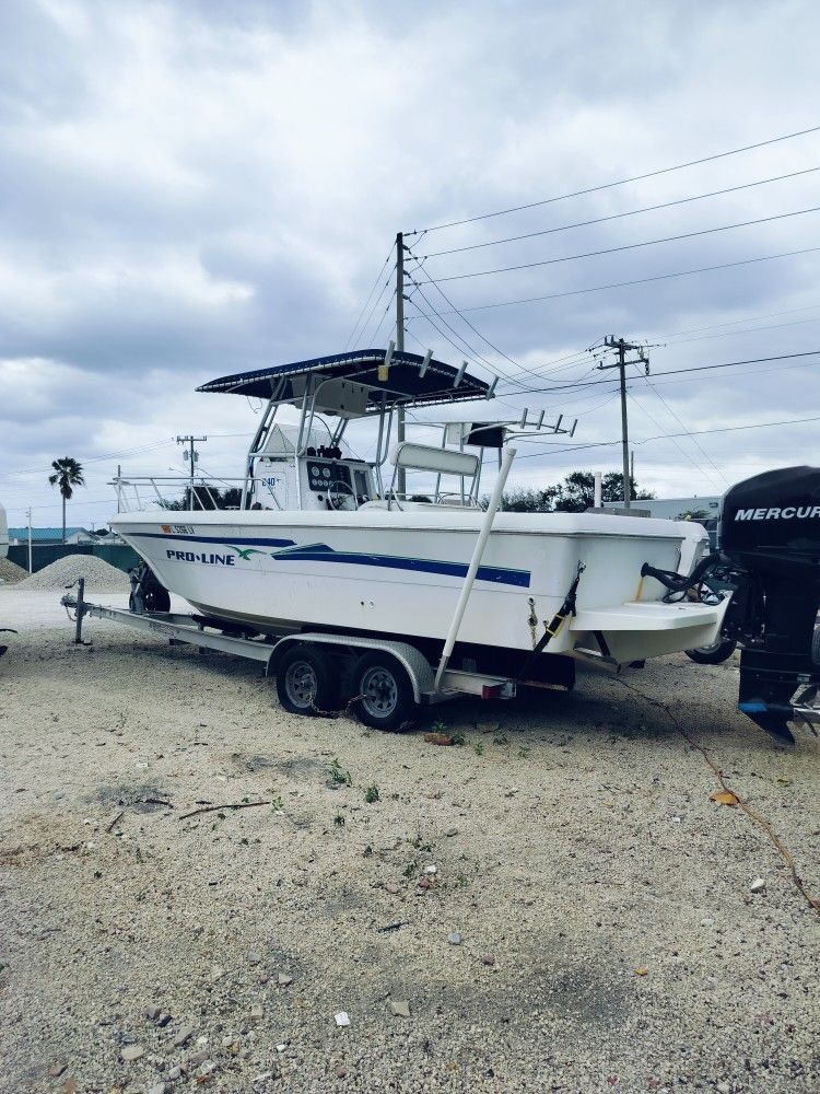 1999 24. 5 FT Proline Center Console W//Mercury for Sale in Boca Raton ...