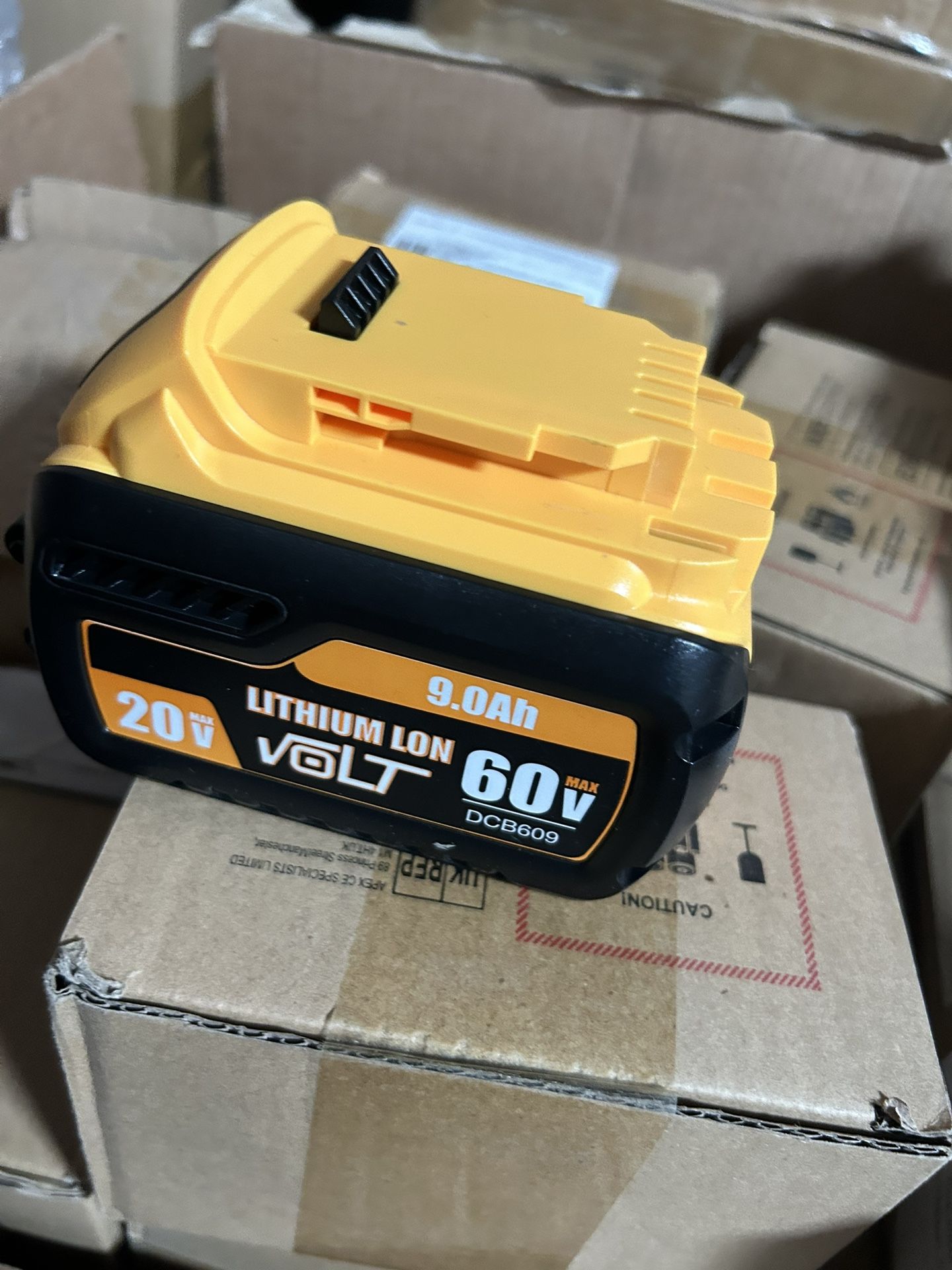 9.0Ah DCB609 Battery Replacement for Dewalt 20V/60V Battery Lithium MAX XR DCB606 DCB609 DCB206 ...