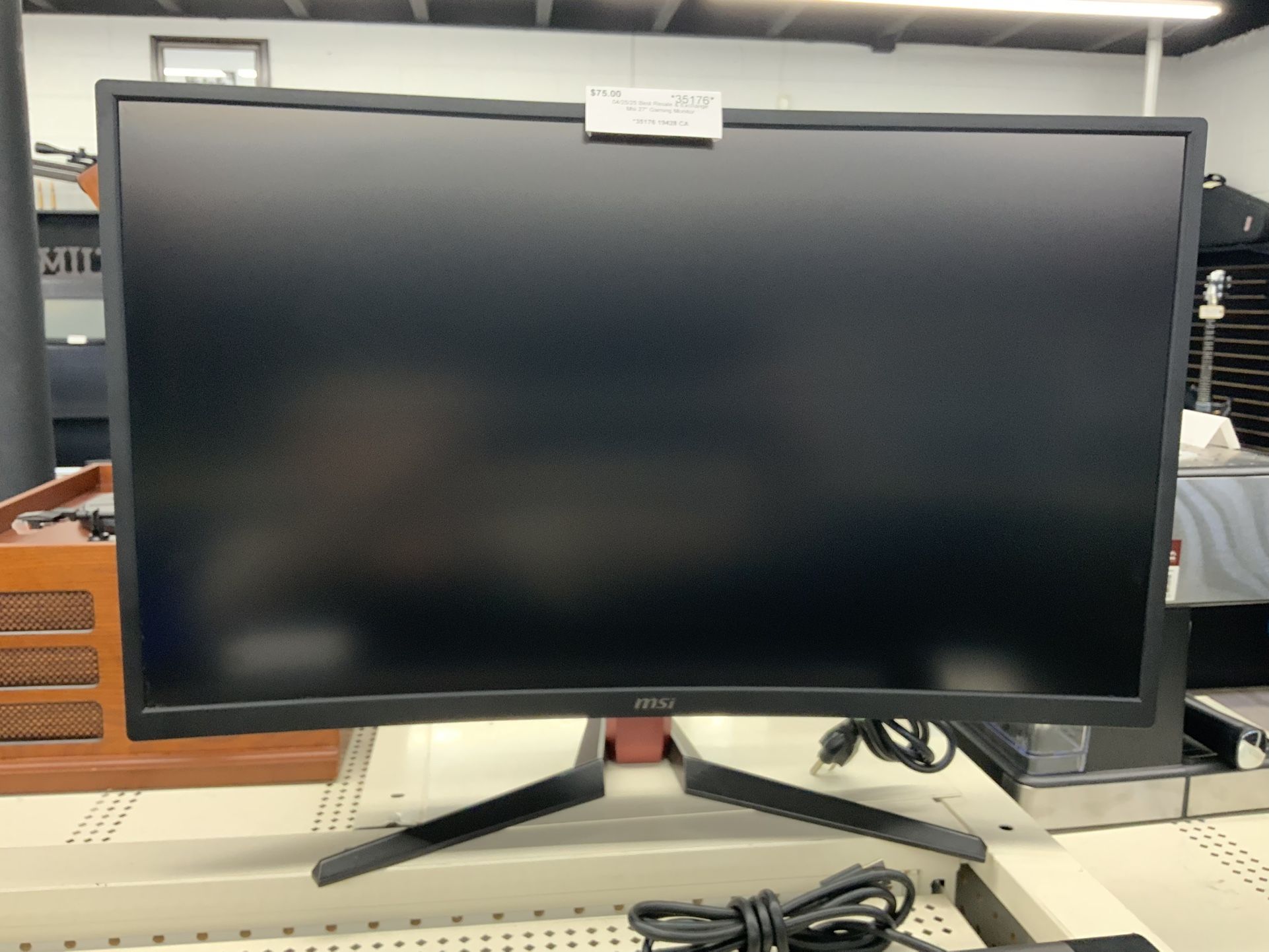 MSI Optix G27C2 27 Inch 1ms 144Hz Full HD Curved Gaming Monitor for ...