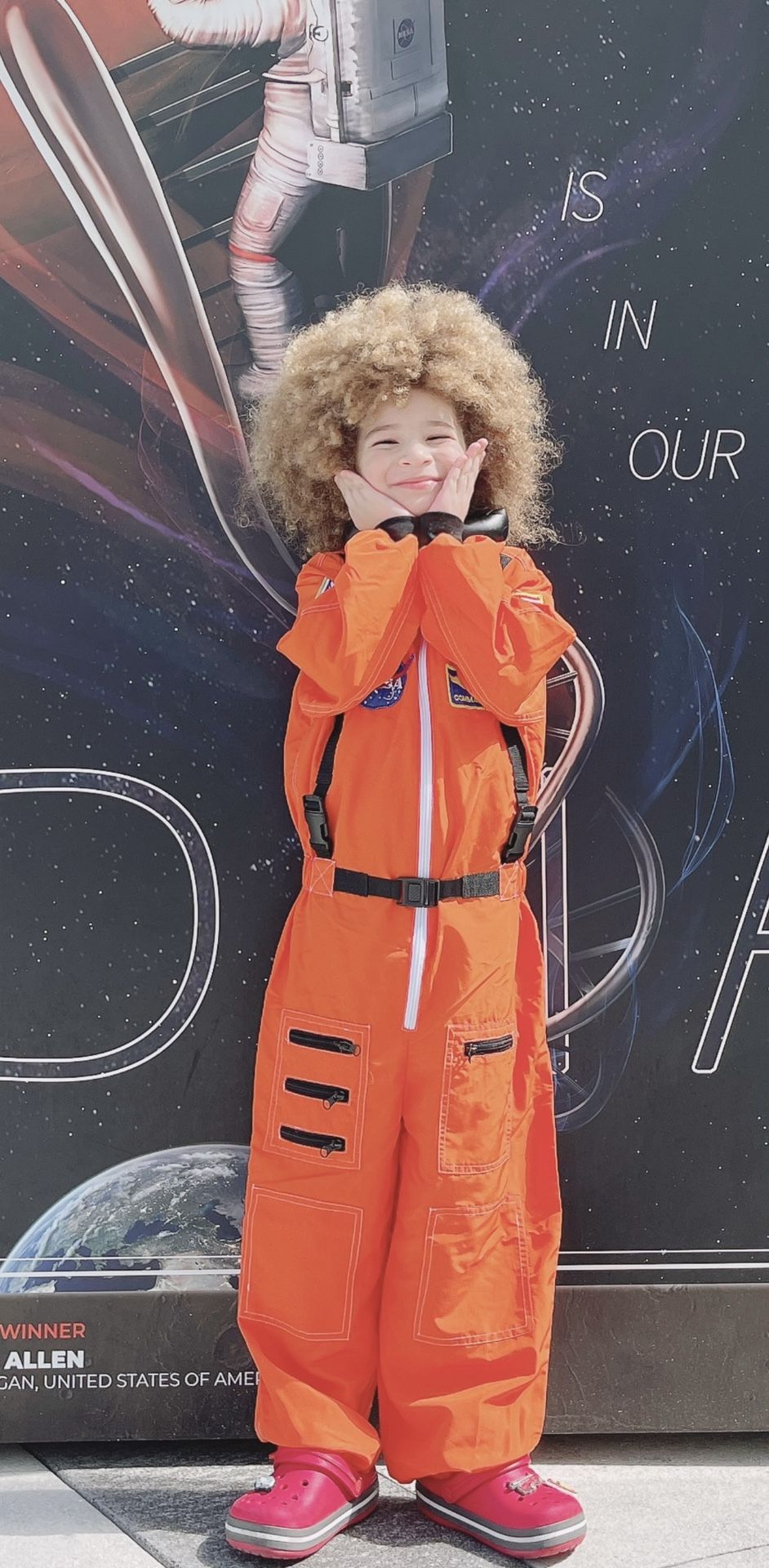 Nasa Astronaut Dress Up Halloween Costume With A Helmet But At The ...