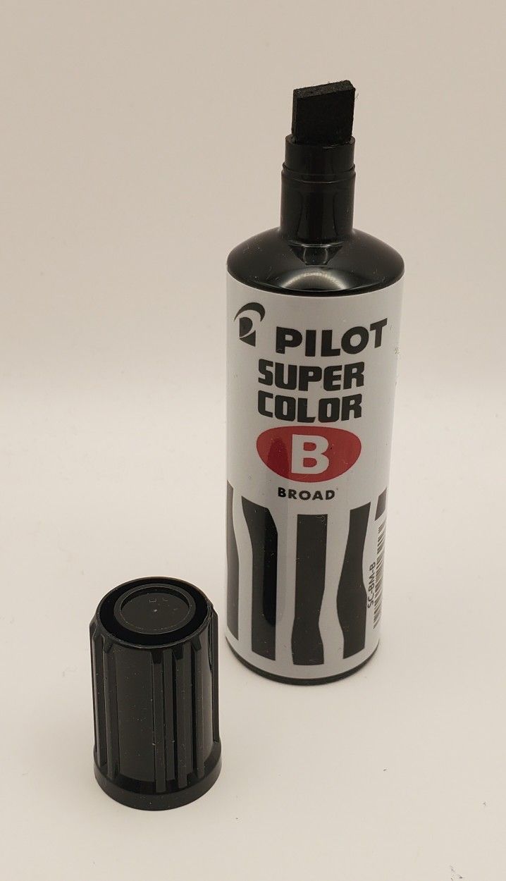Pilot Broad Chisel Tip Mini Pocket Portable Marker Art Graffiti Black ...