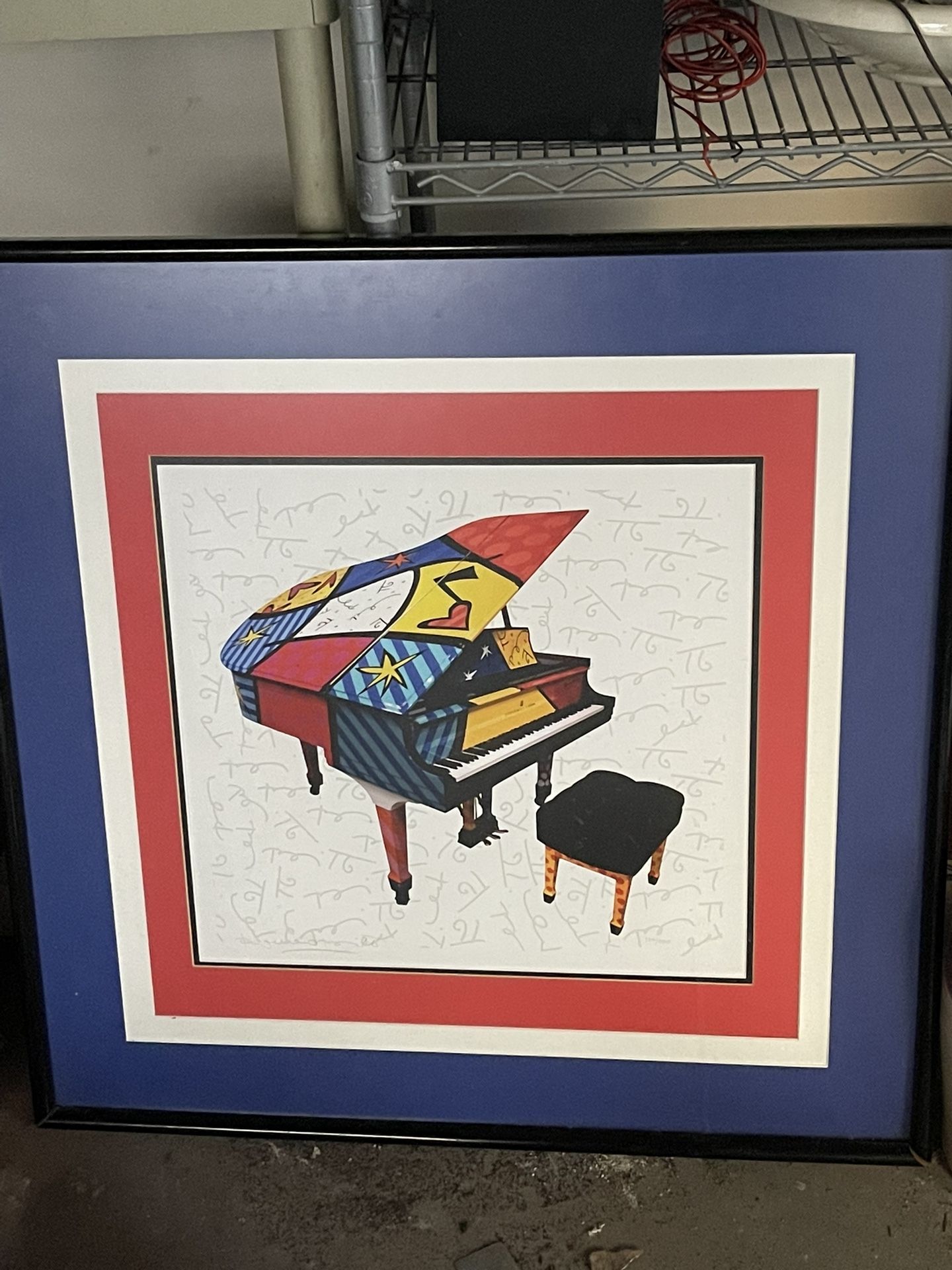 Romero Brito Limited Edition Lithograph Glycee Art That Is Music For My ...