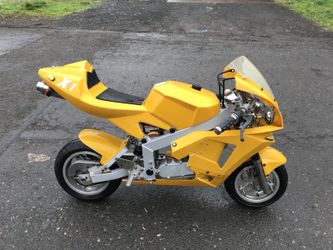 49cc Pocket Bike Yellow
