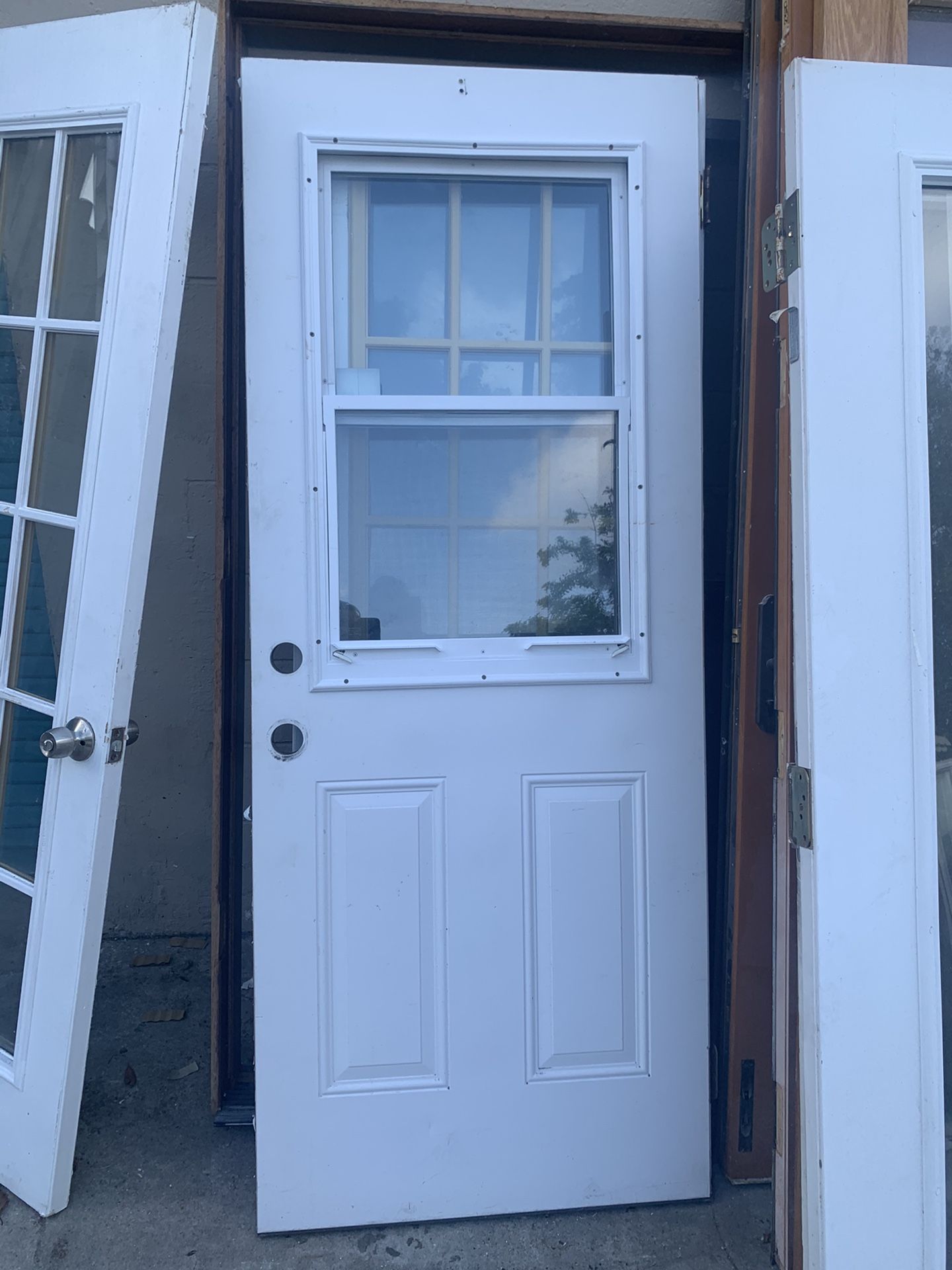 32x80 exterior back door patio door window insert for Sale in Fort ...