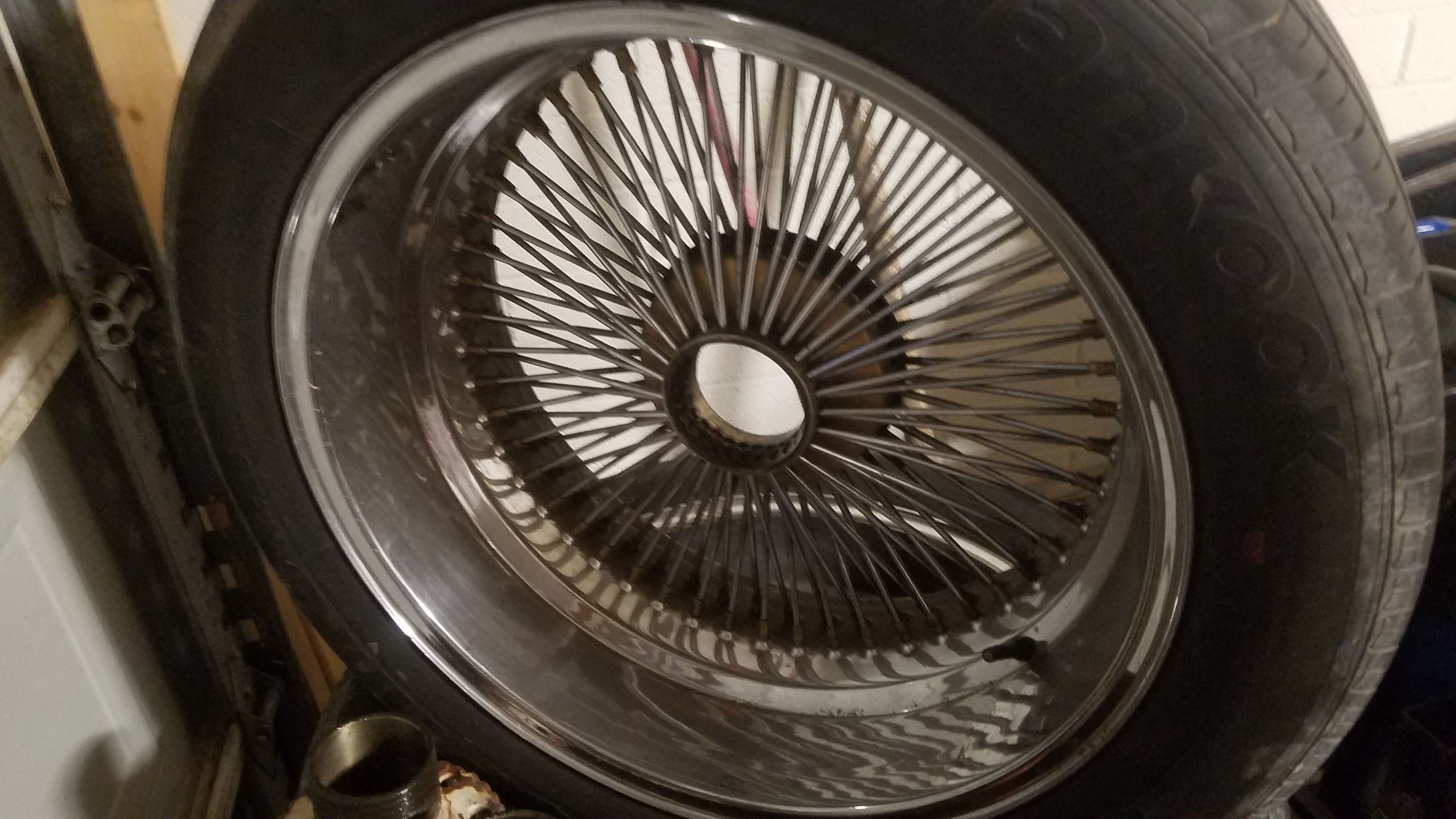 Rims and tire 20 inch 5 lug universal dayton's wire wheels comes with 4 ...