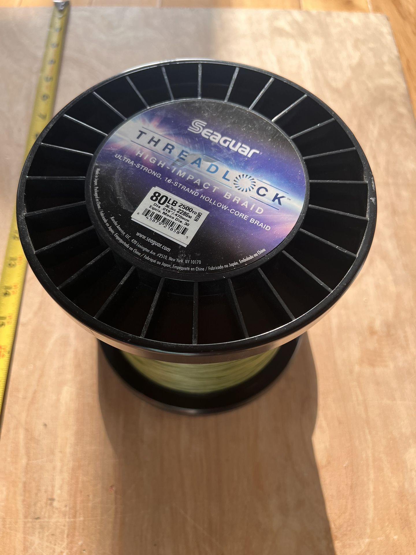 Seaguar Threadlock Braided Line, 80 Lb Test, 16 Carrier Hollow Core ...