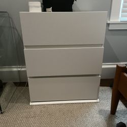 3 drawer modular chest white store
