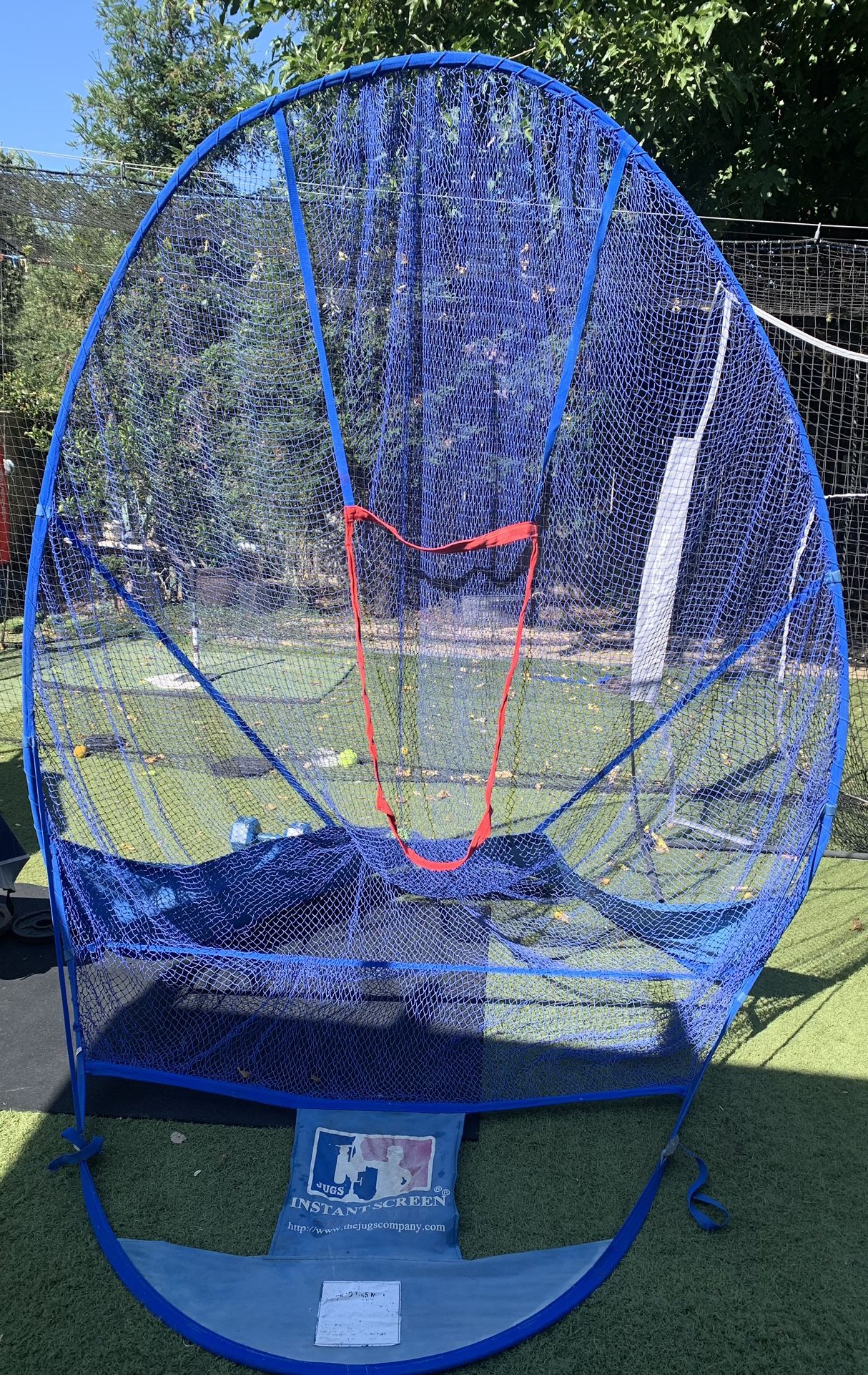 Jugs Instant Screen Pop Up Net For Baseball Softball Hitting Pitching ...