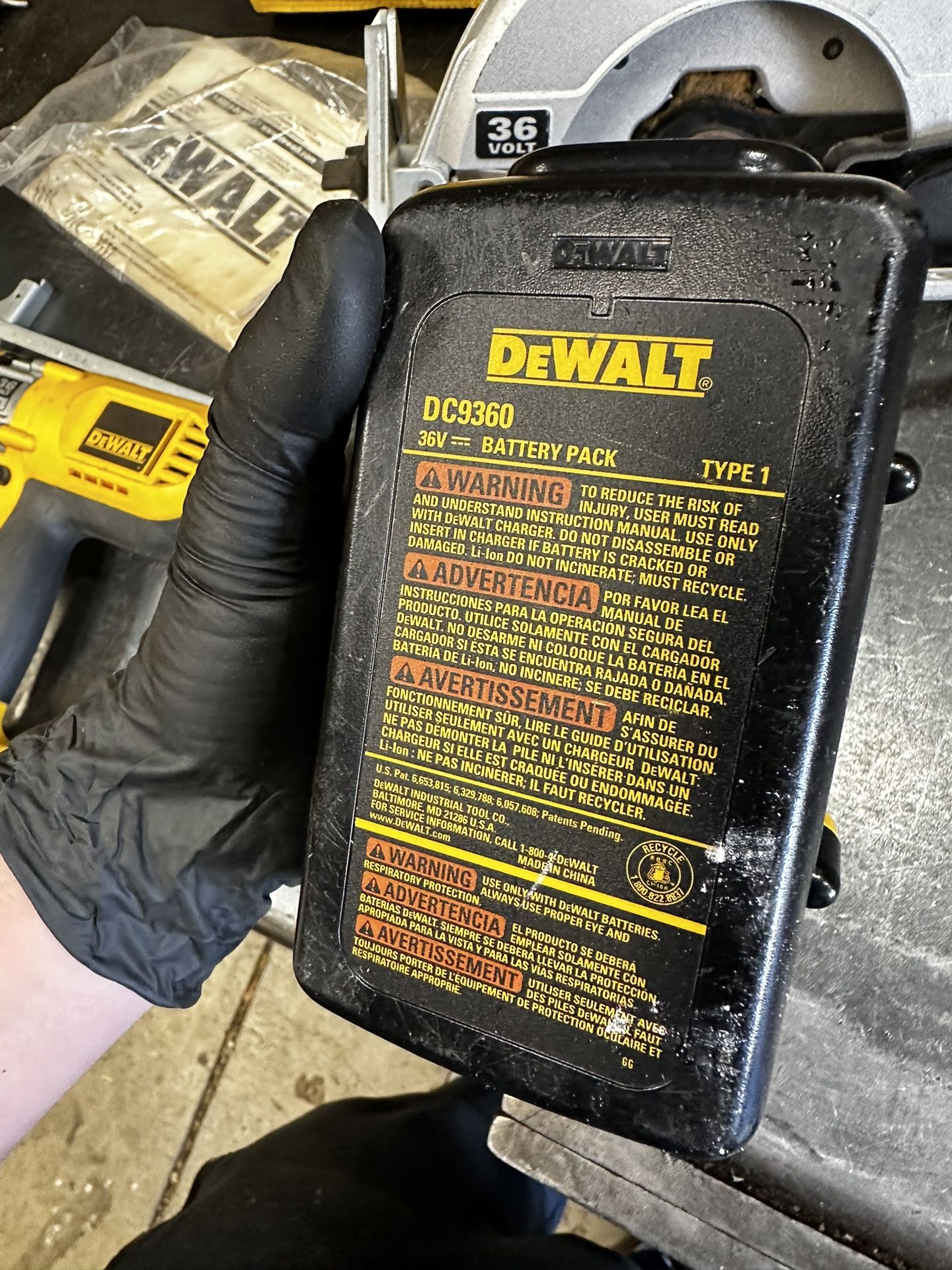 Dewalt 36v Power Hammer Drill DC900 Cordless Circular Saw DC300 ...