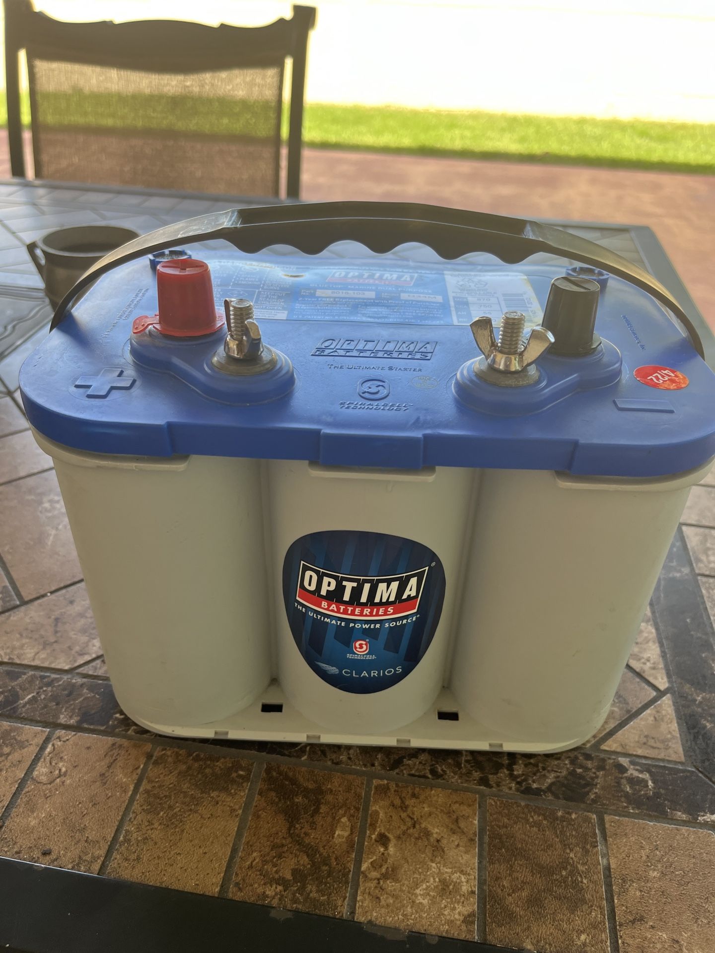 Optima D34 Marine Blue Top Battery for Sale in Miami, FL - OfferUp