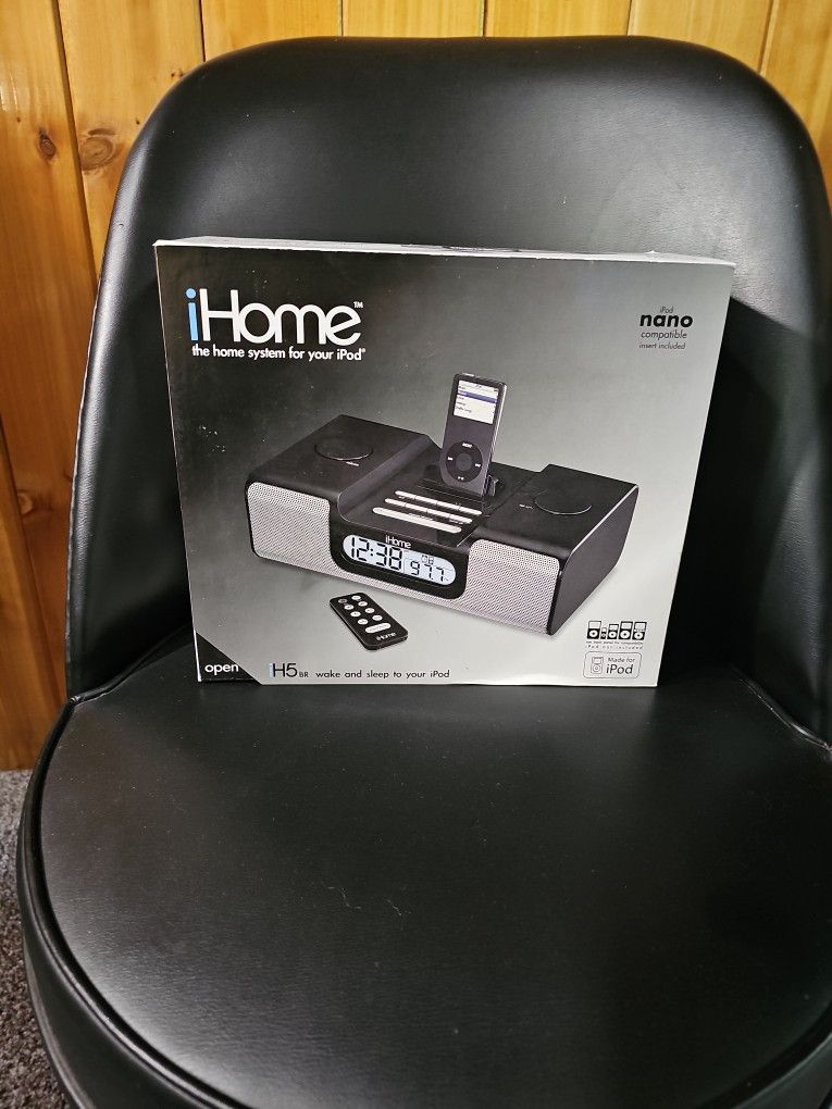 IHome Ih5b Alarm Clock Radio Ipod Home System Black NEW for Sale in ...