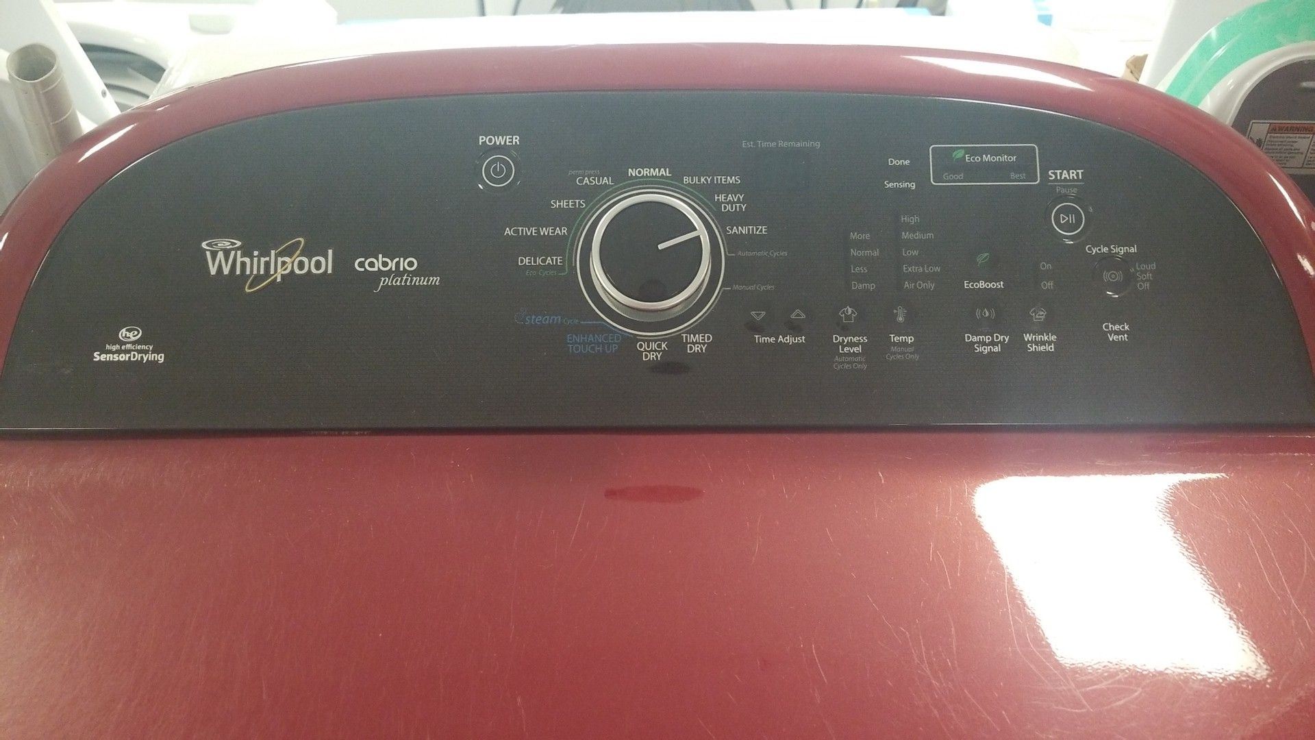 Red Whirlpool Cabrio Platinum Washer and dryer set. No credit needed ...