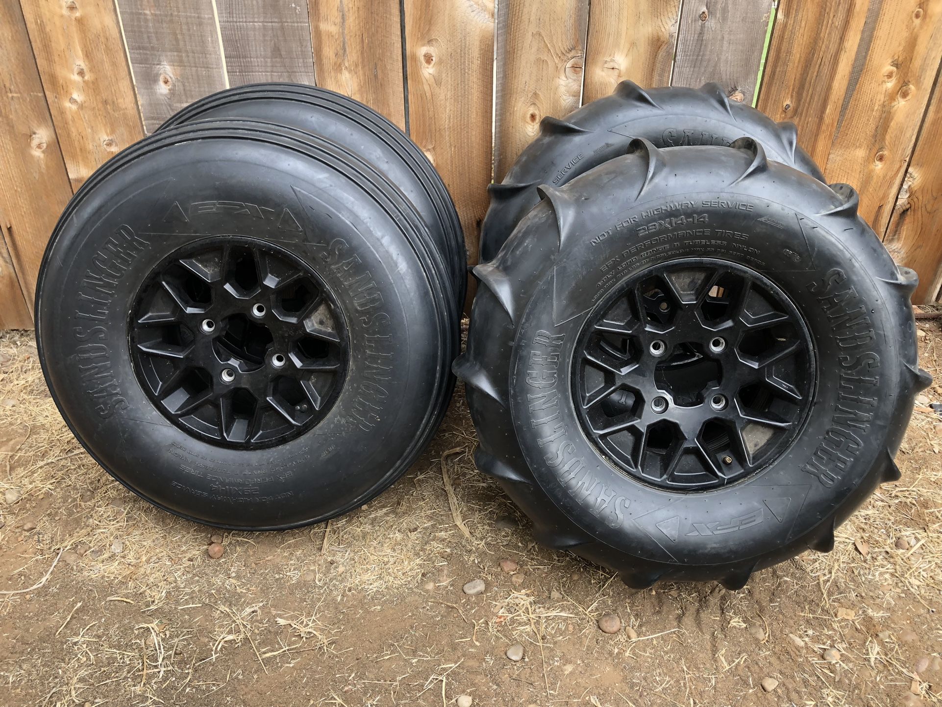 Can Am X3 Sand Tires Paddle Tires EFX Sand Slingers for Sale in San ...
