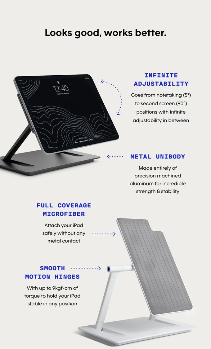 Open Box! Premium Apple iPad Pro 12.9” Infinity Adjust Stand by Lab22