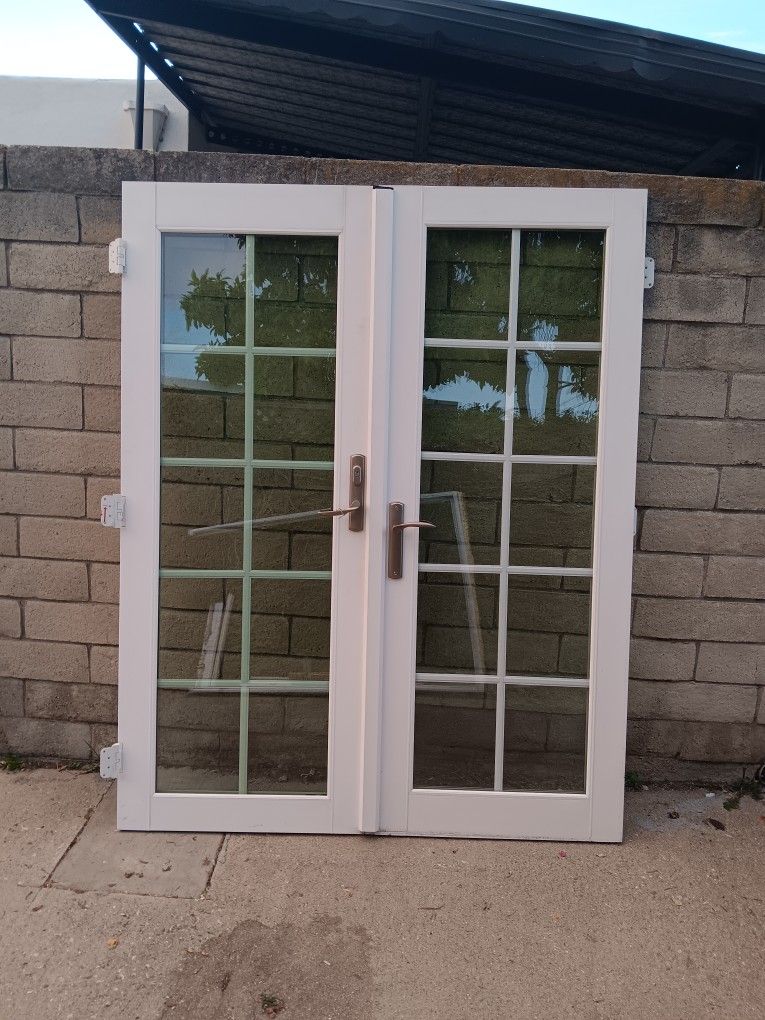 61" Wide X 78" Tall Double Panel Door In Great Condition for Sale in ...