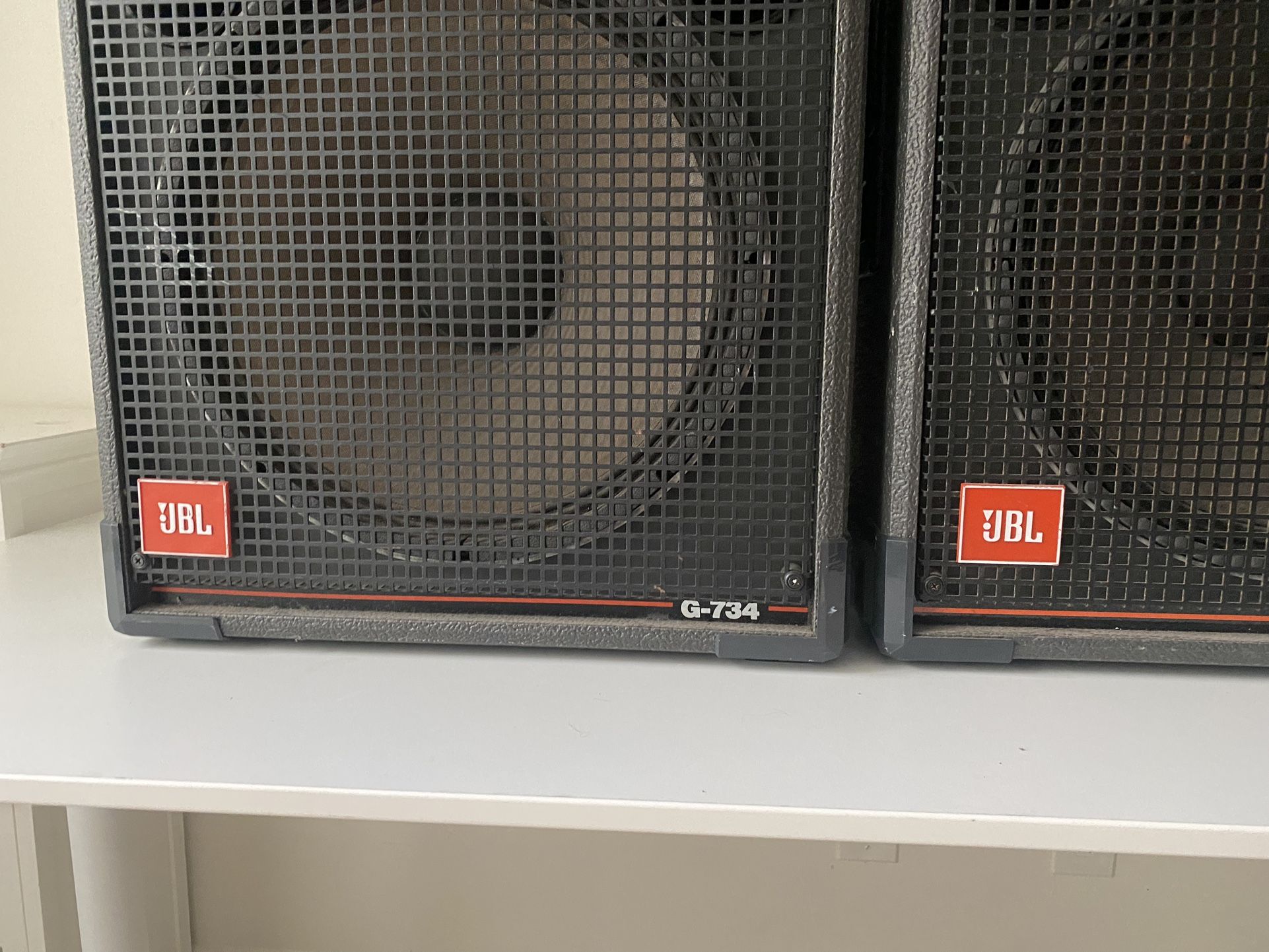 JBL G734 PA Speakers Black With QSC Amplifier for Sale in Los Angeles ...