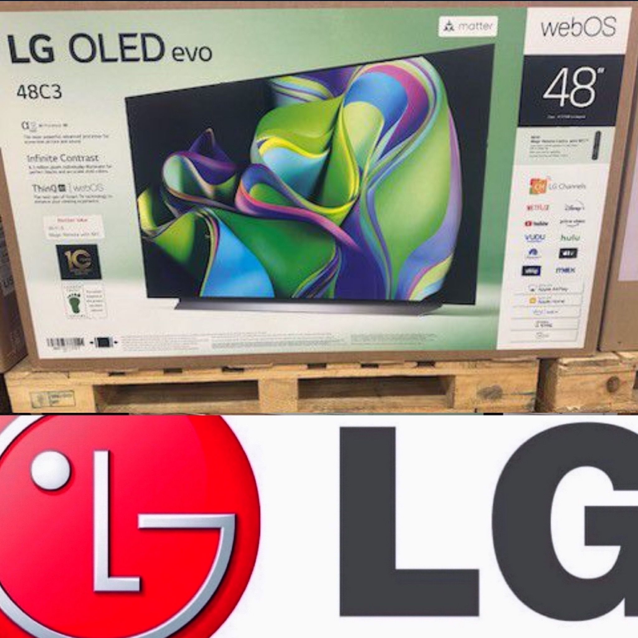 Lg 48 Inch Oled 4K Tv Smart C3 Oled48C3 for Sale in Los Angeles, CA ...