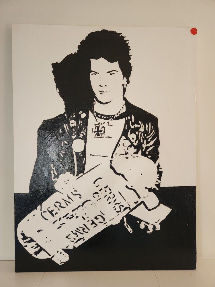 Original Paul Bryan Jr. Oil Painting Msrk Hoppus Blink 182 Punk Rock n Roll for Sale in San ...