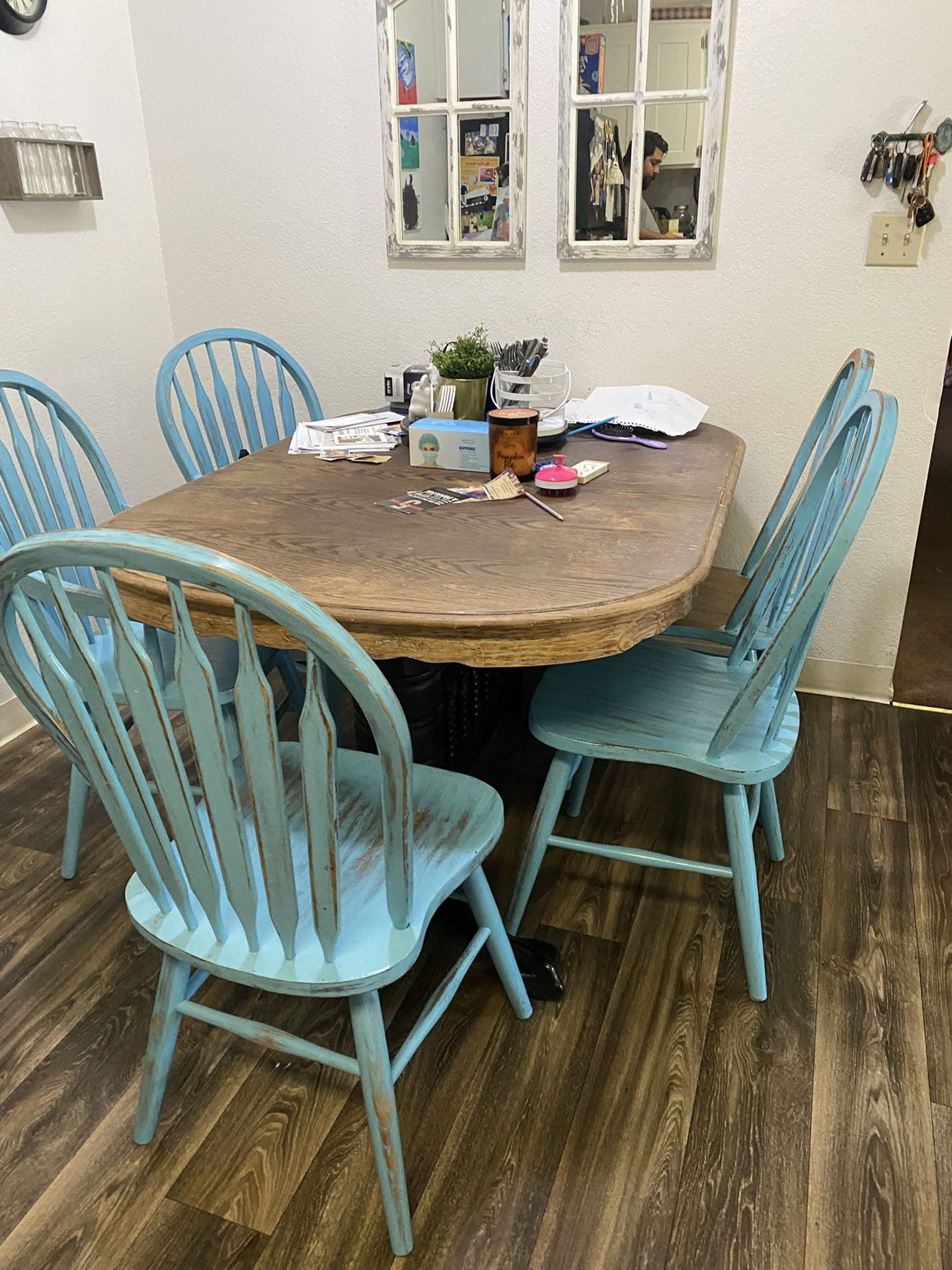 Turquoise Dining Room Table