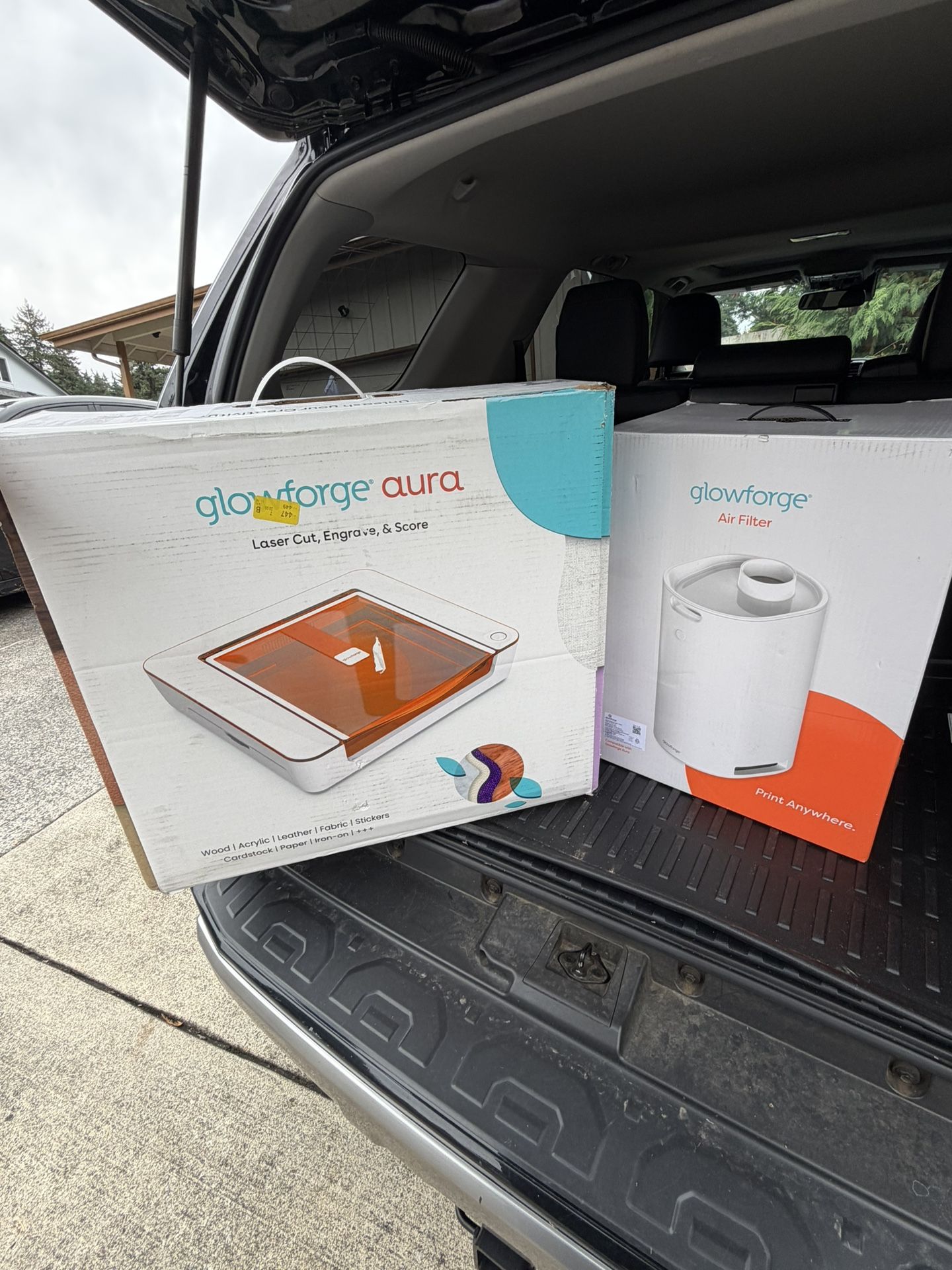 Glowforge Aura Craft Laser Cutting Machine & Air Filter for Sale in ...