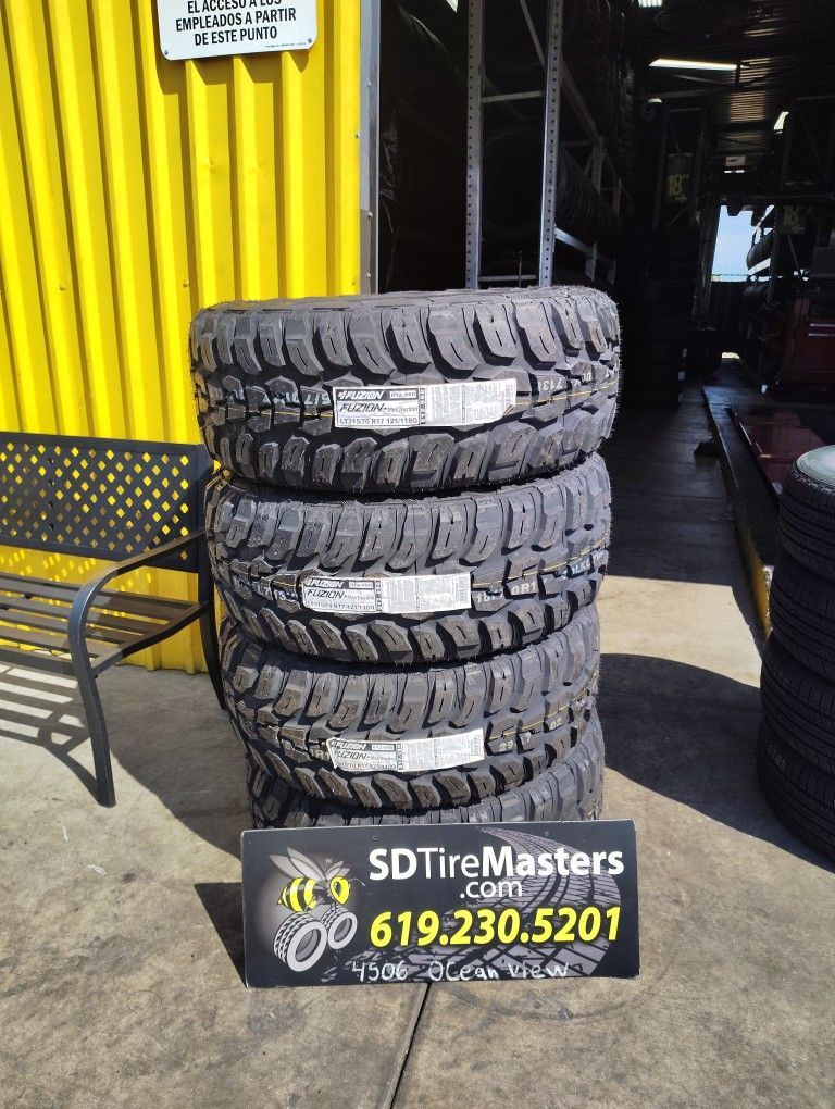 4 NEW LT 315/70/17 FUZION MAX TRACTION $840 for Sale in San Diego, CA ...